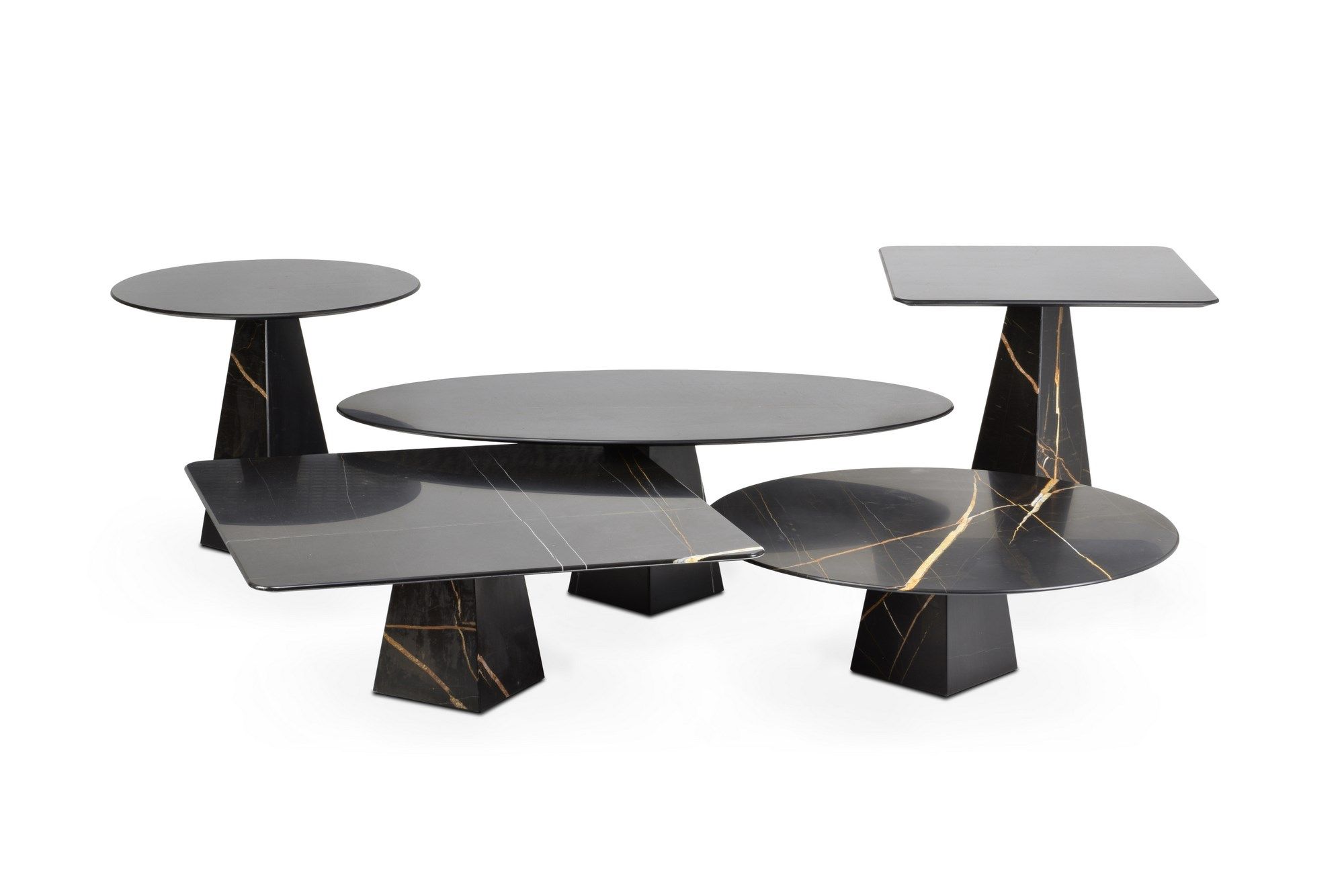 COSMOS SAHARA NOIR | Round coffee table COSMOS Collection By OIA Design