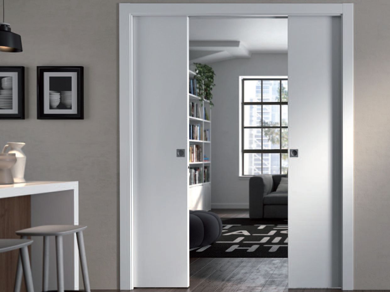 SCRIGNOTECH Controtelaio per porta scorrevole a doppia anta By Scrigno