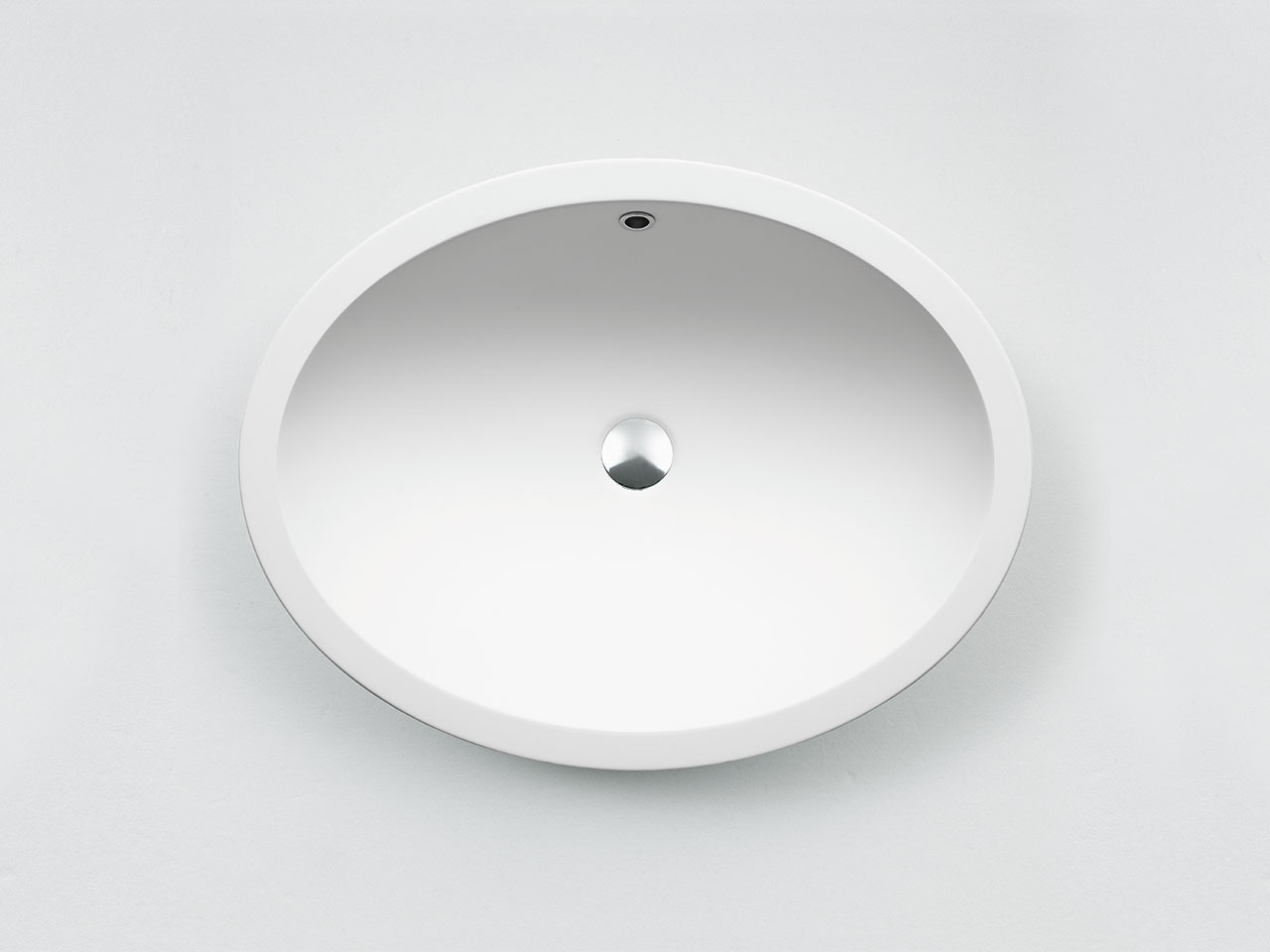 SPOON XL Countertop oval Cristalplant® washbasin By Agape