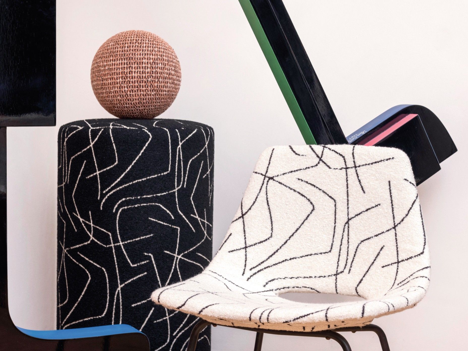 ALCHIMIA - SCALA Hochbeständiger grafischer Möbelstoff By Élitis