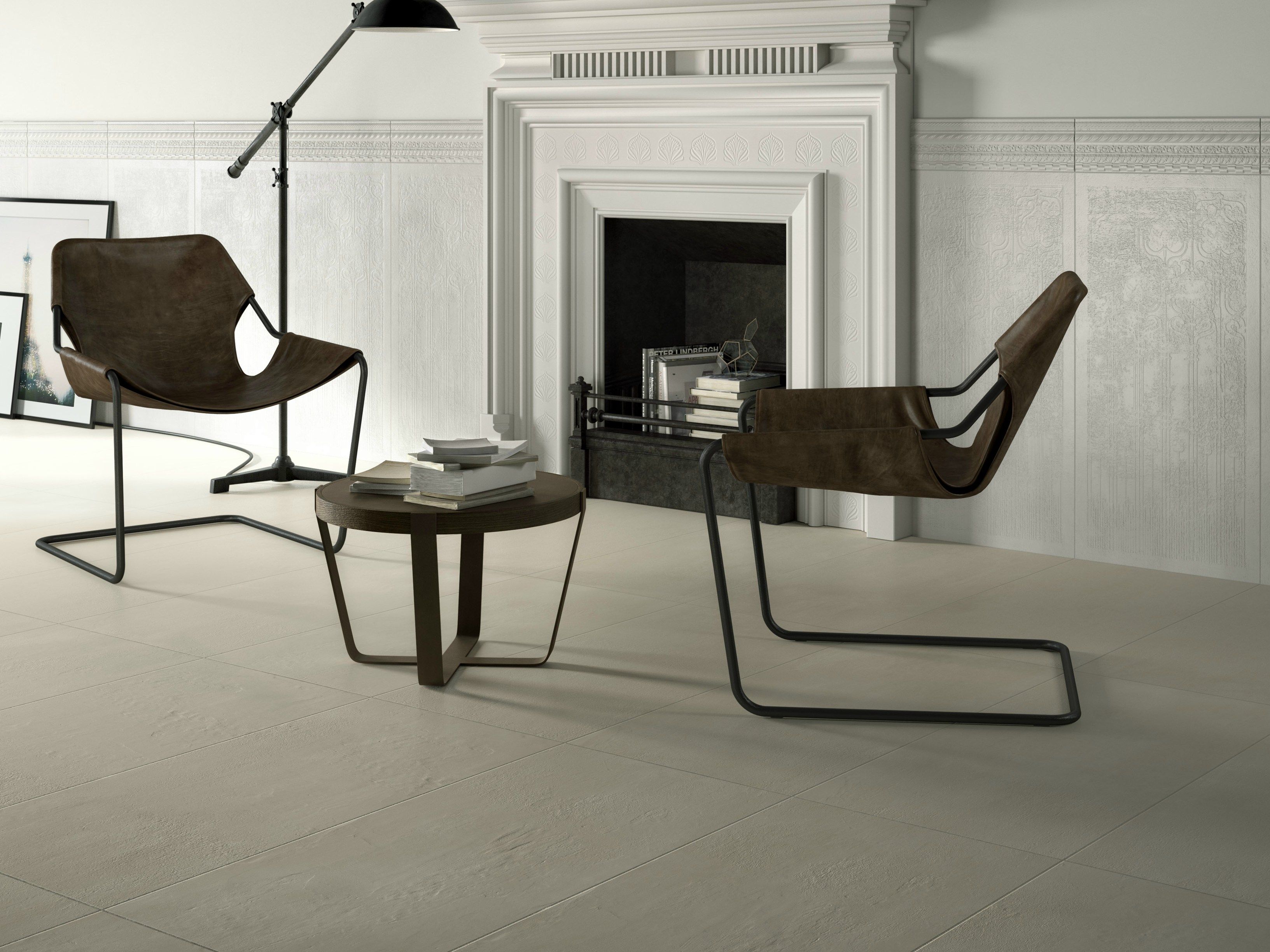 Porcelain stoneware wall/floor tiles with concrete effect CREATIVE ...