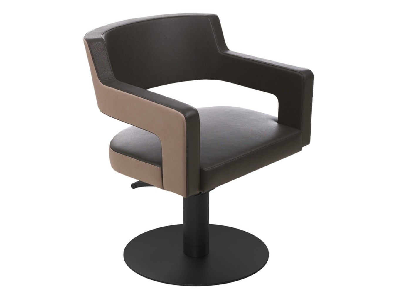 CREUSA SUPERSILVER BLACK Hairdresser chair By Gamma & Bross