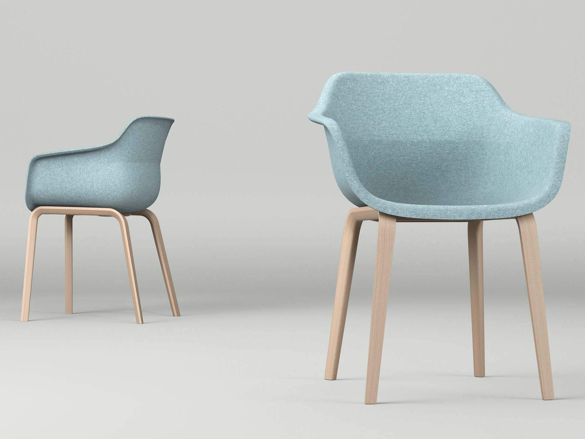 CRONA FELT Felt chair with armrests By Brunner | design Archirivolto ...