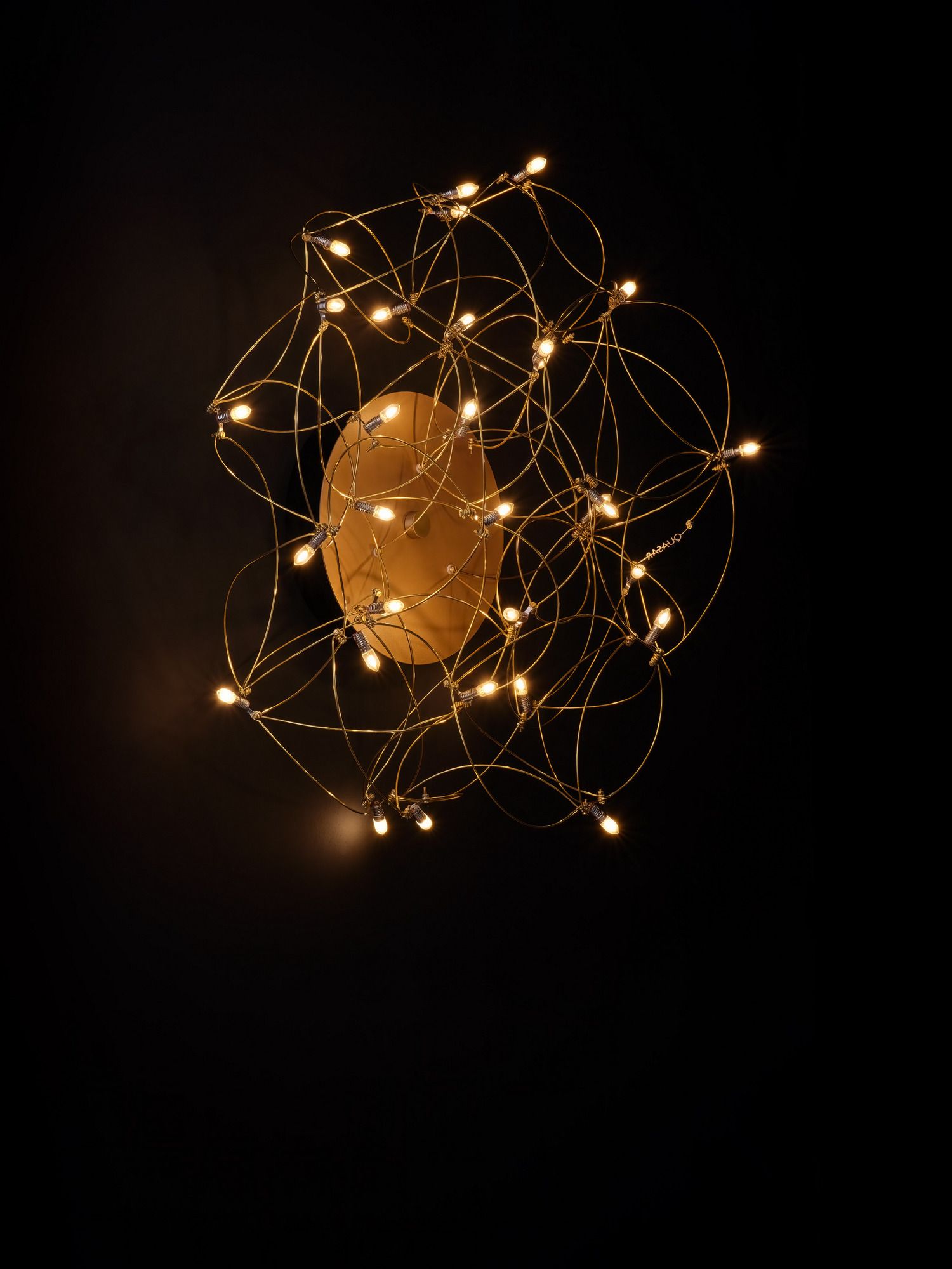 CURLED LED metal ceiling lamp By Quasar