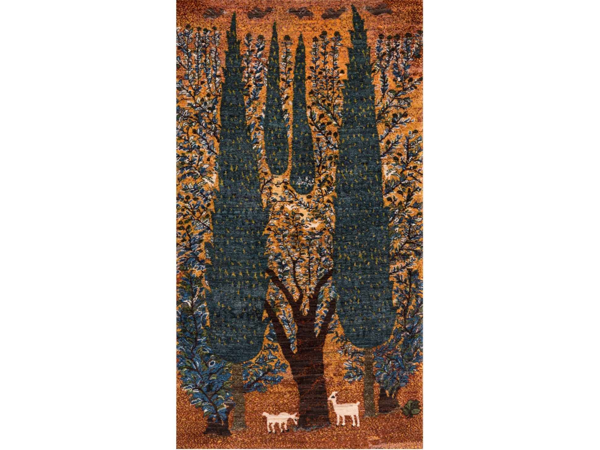 CYPRESS TREES OF LIFE IN A GROVE Rug By Zollanvari