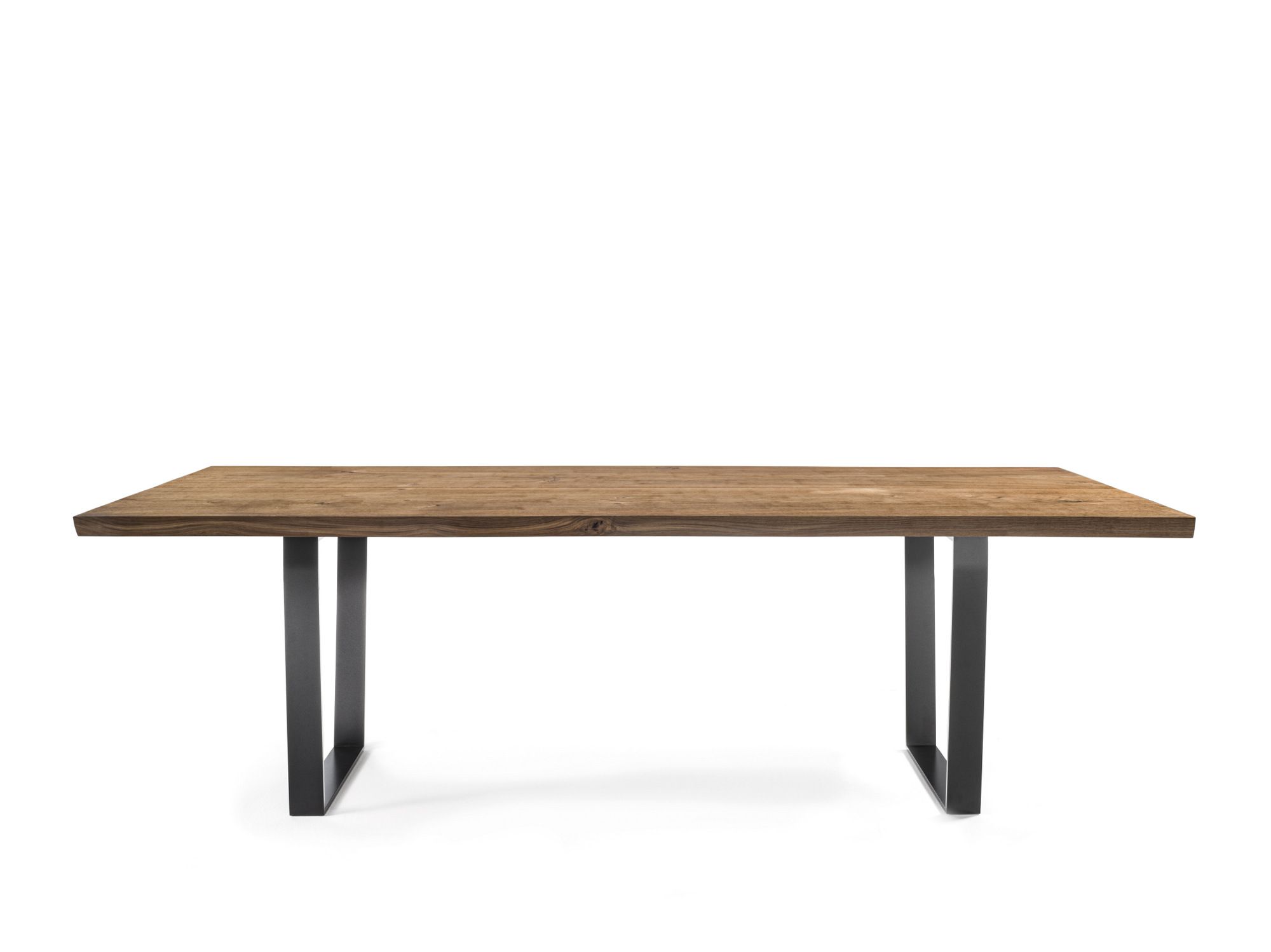 D.T. TABLE SQUARED Rectangular dining table with solid wood top and ...