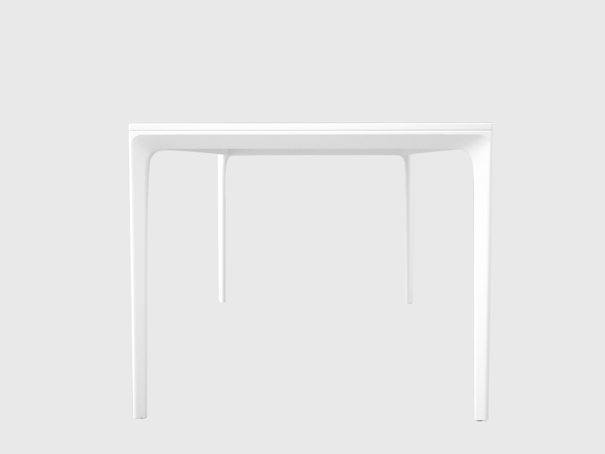 DADA | Table Lacquered rectangular MDF table and aluminium legs By ...