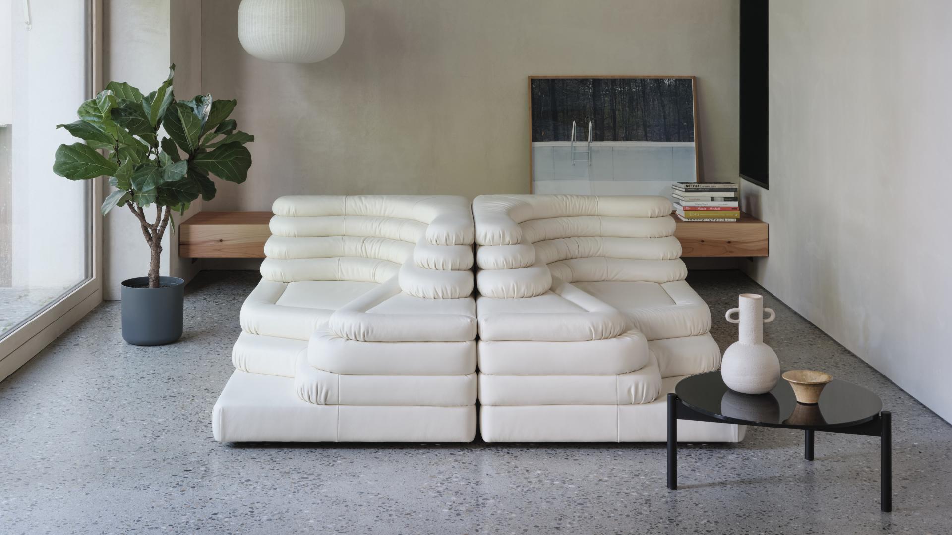 DS-1025 TERRAZZA Modular leather sofa By de Sede | design Ubald Klug