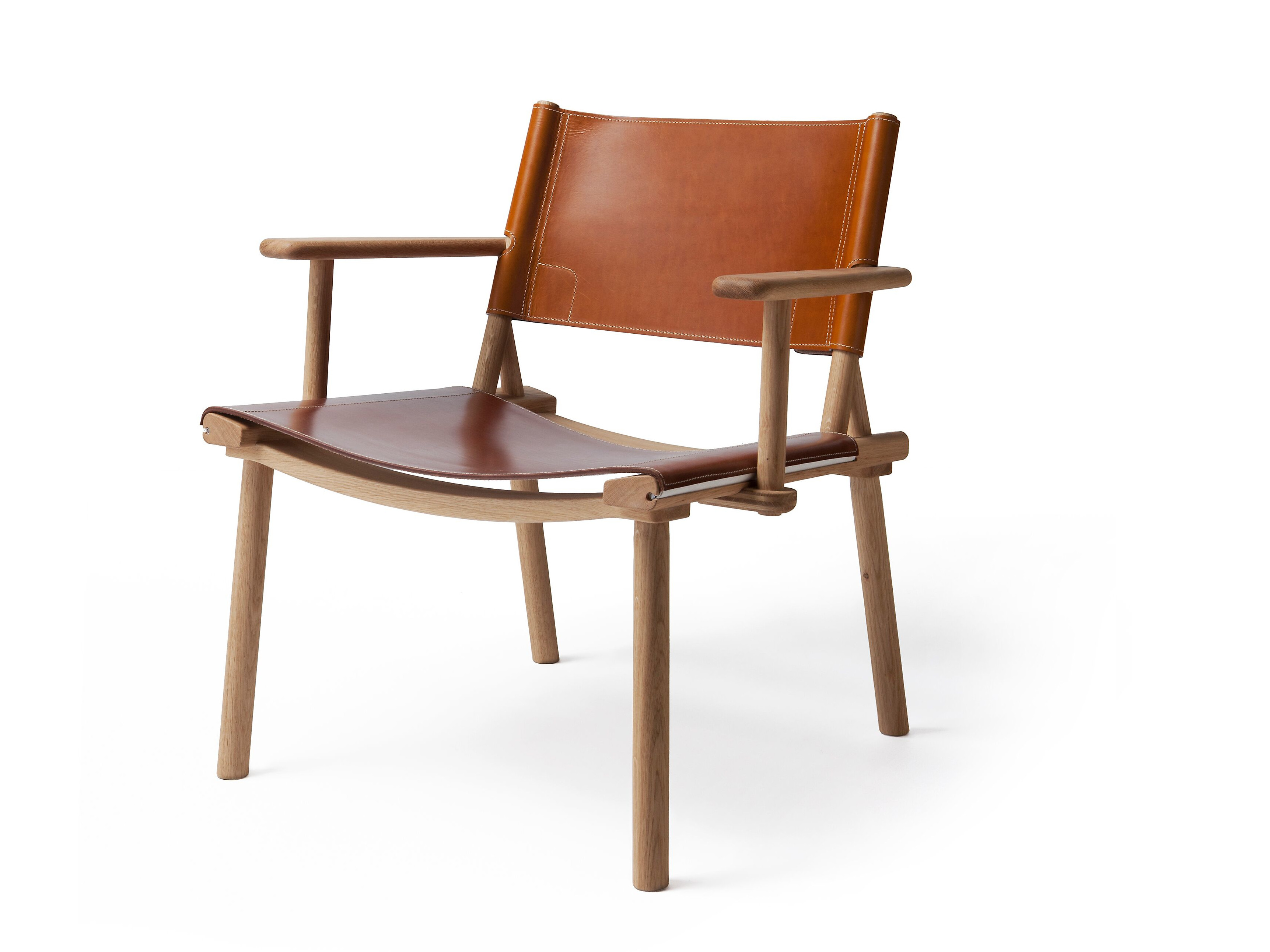 12 DESIGNS FOR NATURE Leather easy chair with armrests By Nikari ...