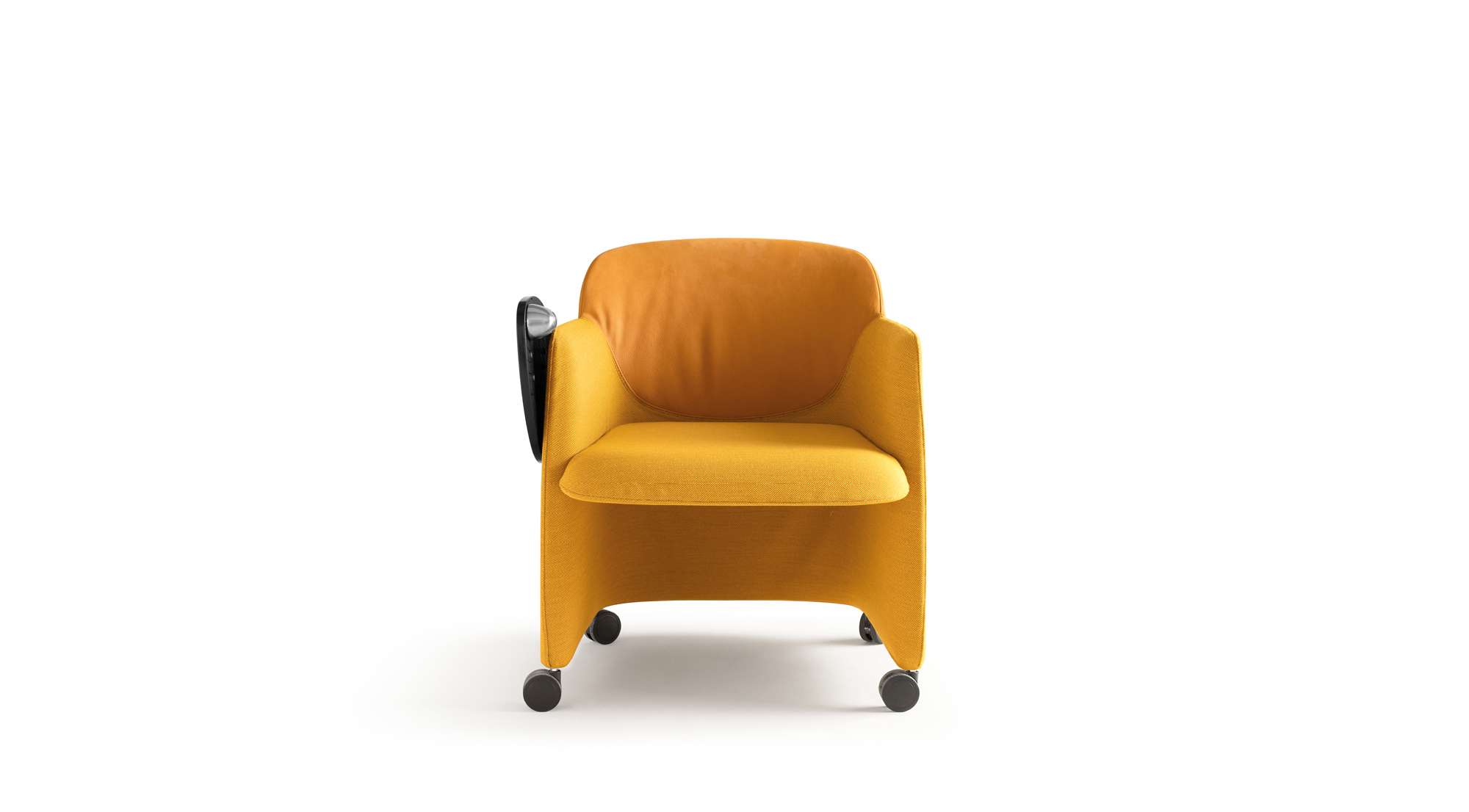 DEEP TUBE | Easy chair with castors Fabric easy chair with castors with ...