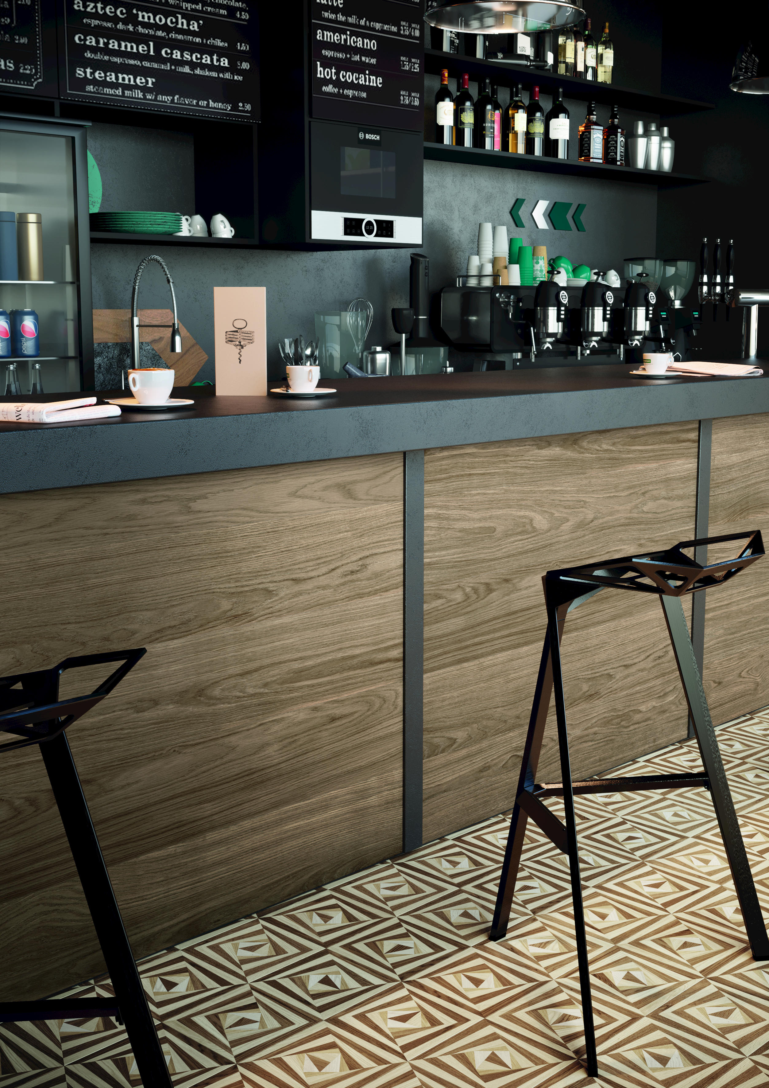 Porcelain stoneware wall/floor tiles with wood effect DIMORE TABACCO ...