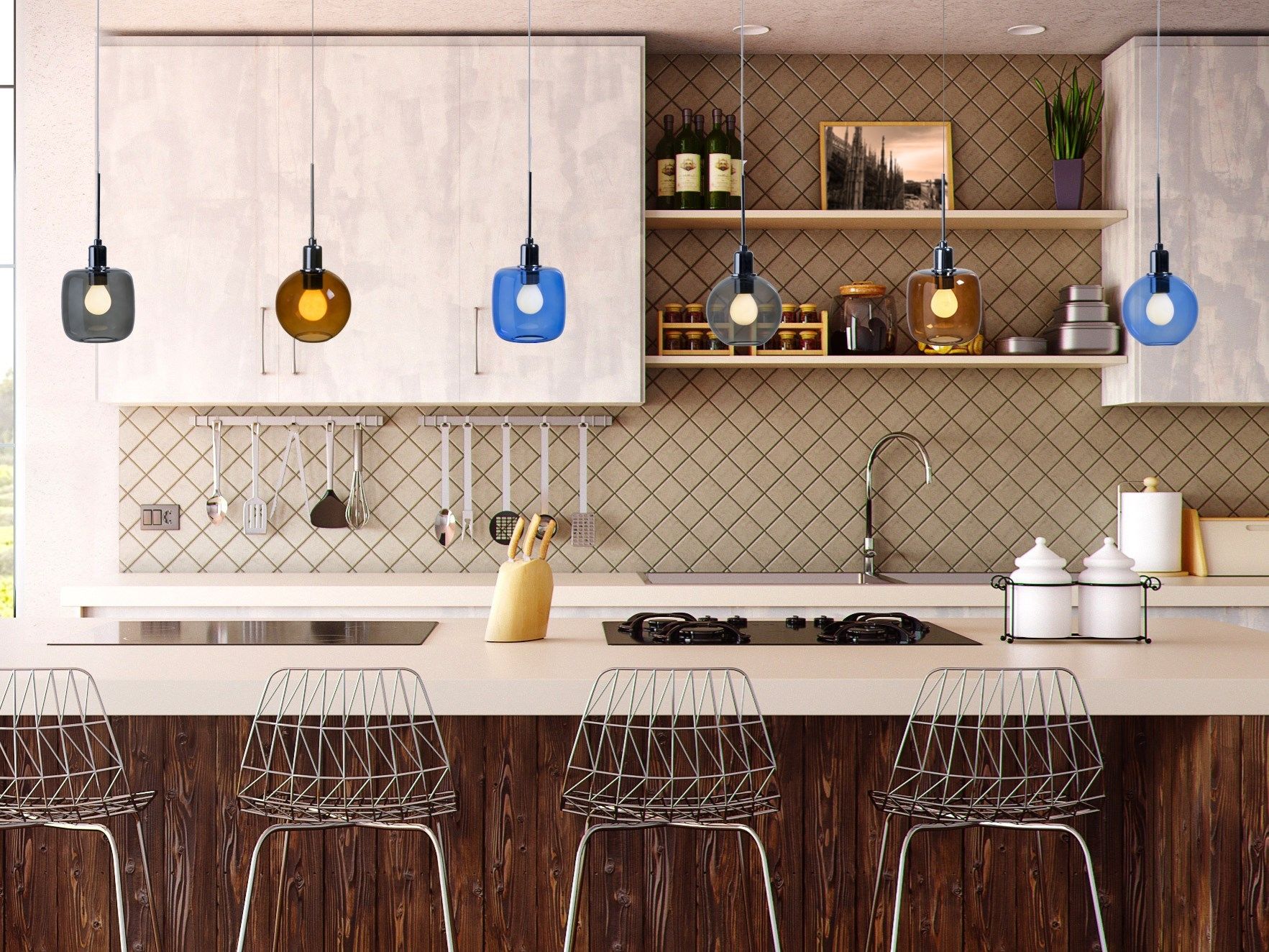 LED Borosilicate glass pendant lamp DIVA | Pendant lamp Diva Collection ...