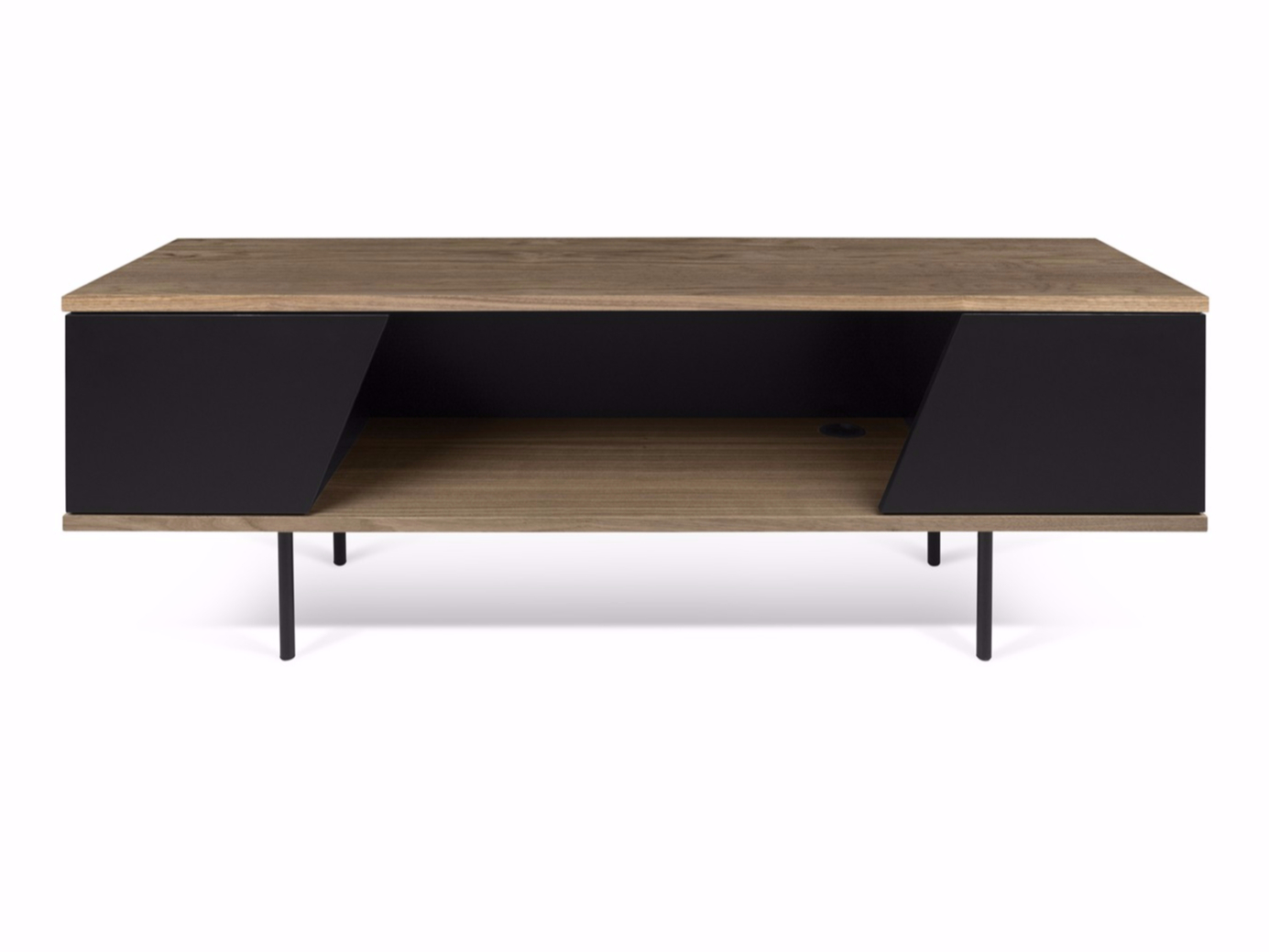 TV cabinet with cable management DIXIE By TemaHome design Nuno Rosa