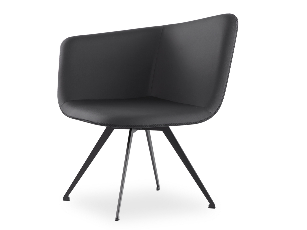 DOMINO | Leather easy chair Domino Collection By B&T Design