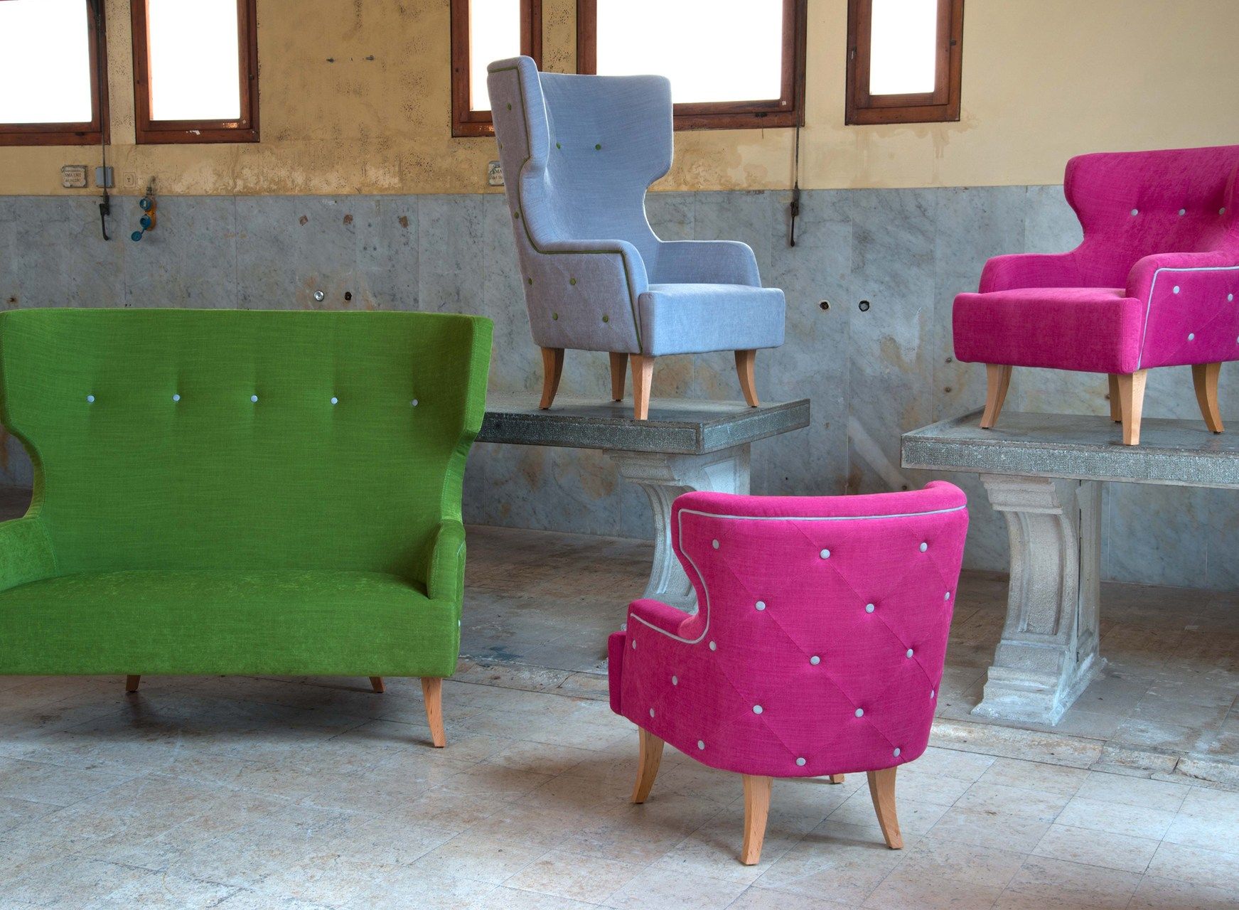 DONNA | High-back small sofa Donna Collection By Domingo Salotti