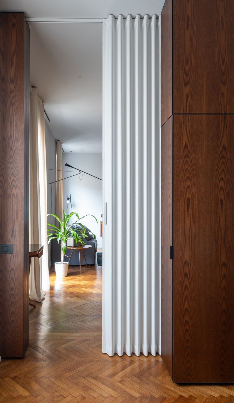 Lateral opening door Textile door By Dooor