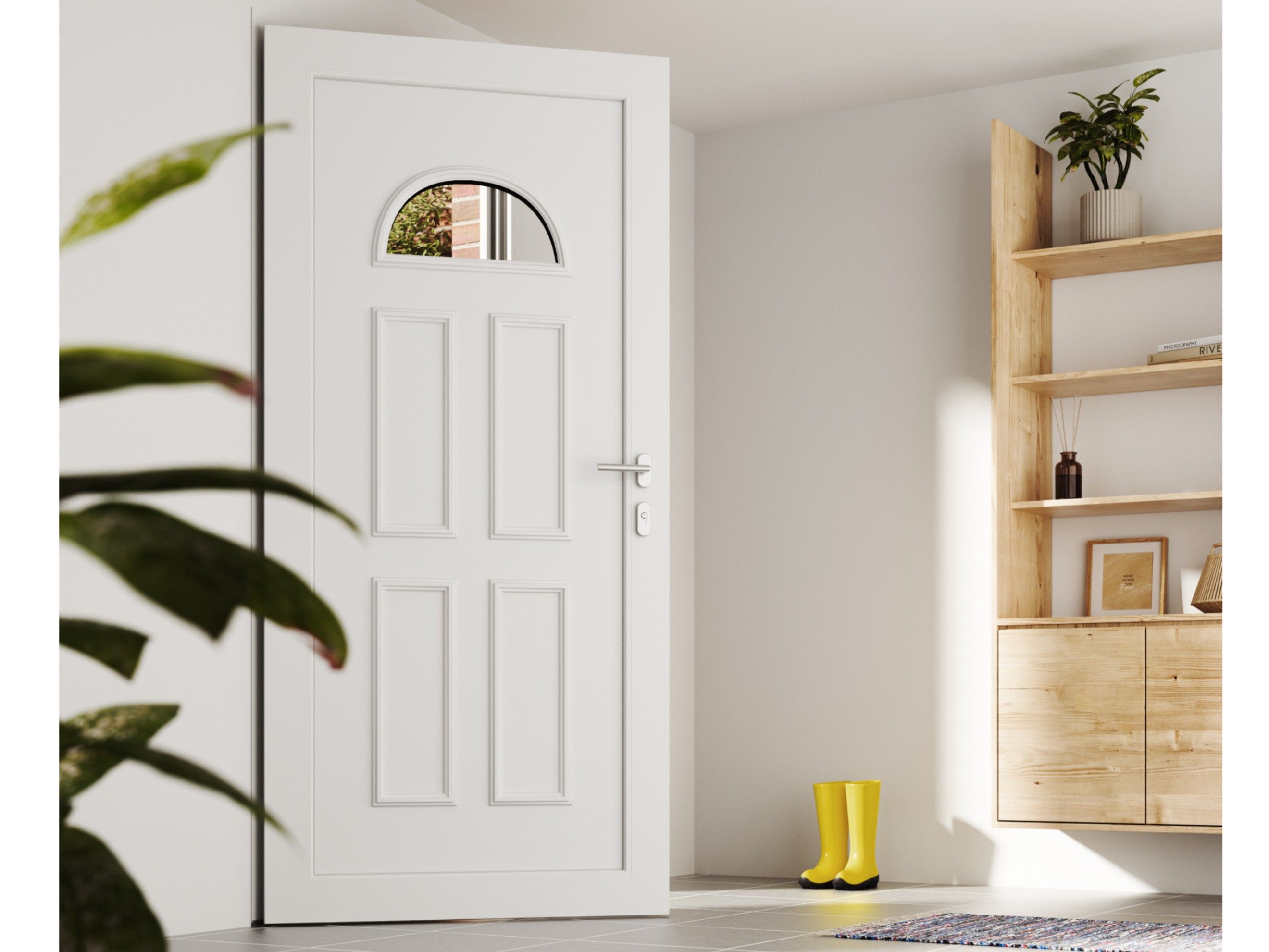 FIN-DOOR Hinged aluminium and PVC door By FINSTRAL