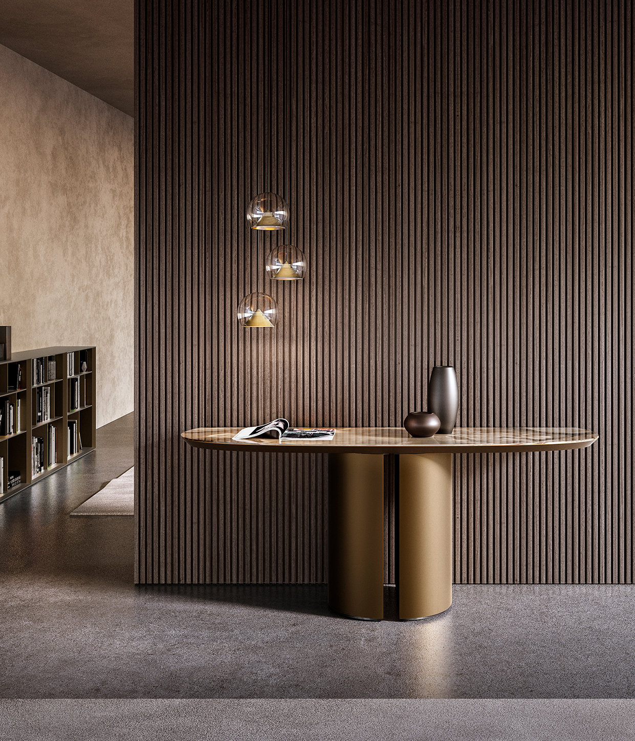 DORA Rectangular ceramic console table By EFORMA | design Ollen Pal
