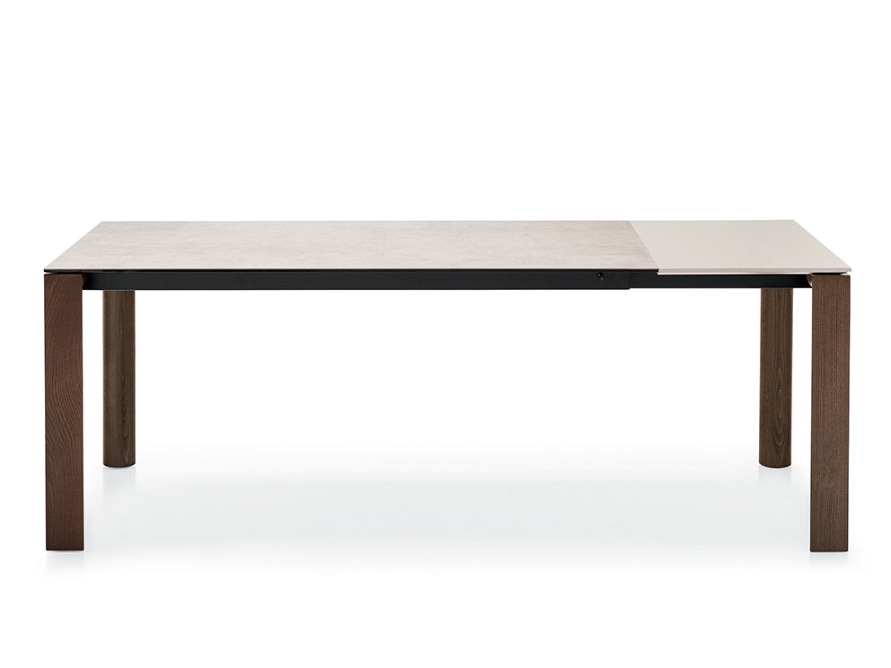 DORIAN | Glass ceramic table Extending table with glass ceramic top and ...