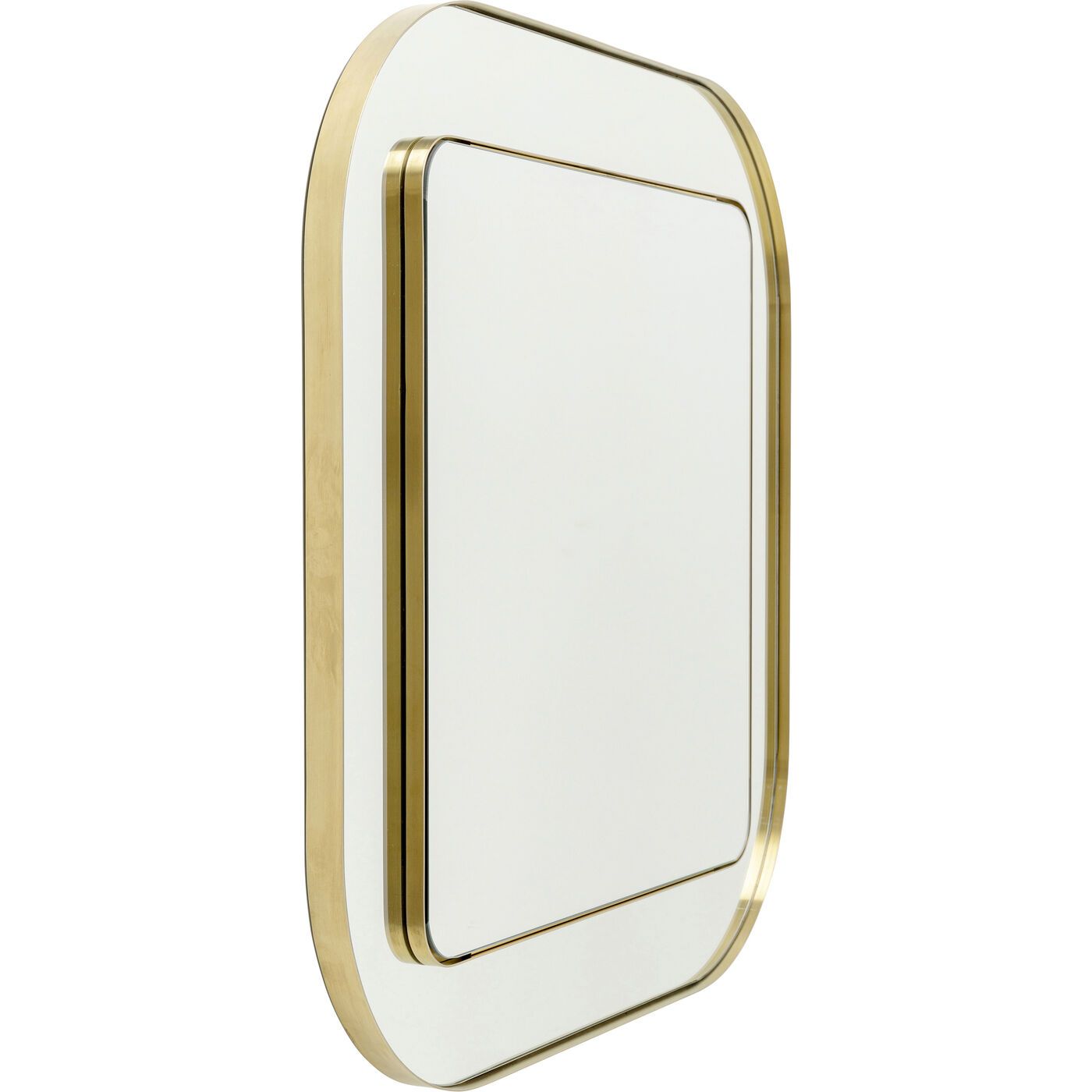 DOUBLE ROW | Square mirror Square framed wall-mounted mirror By KARE Design