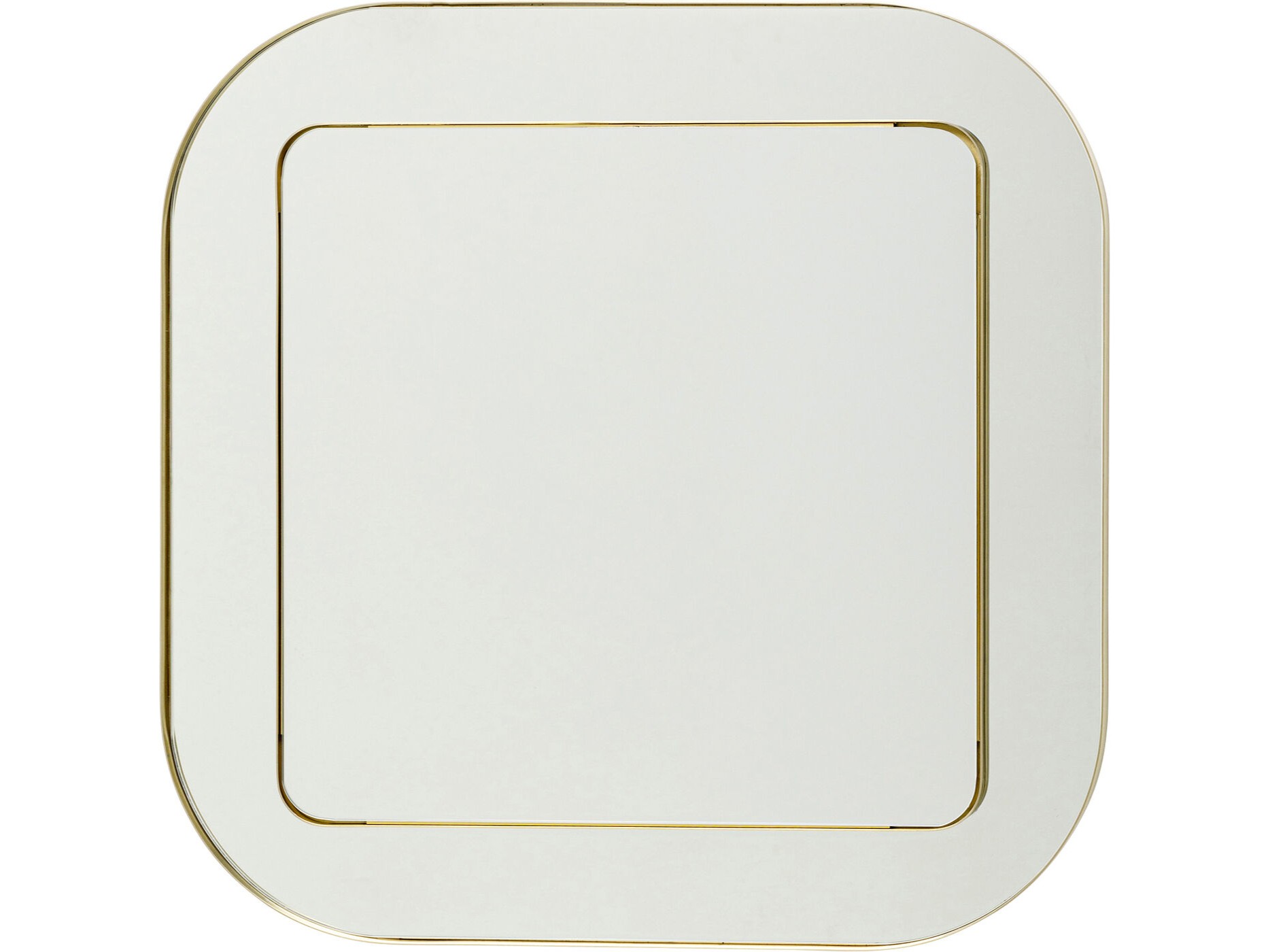 DOUBLE ROW | Square mirror Square framed wall-mounted mirror By KARE Design
