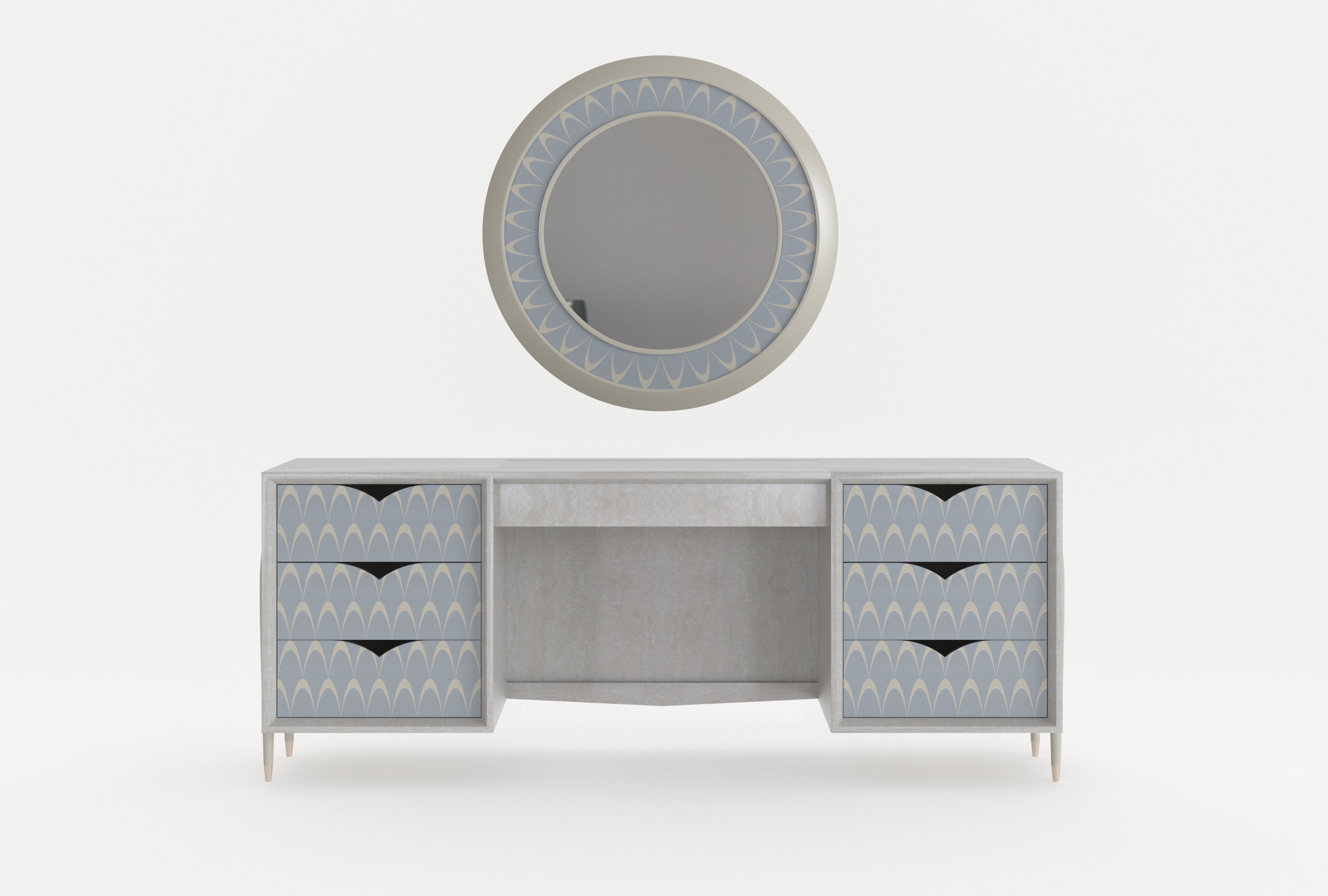 PEACOCK Wood veneer dressing table By Mantellassi 1926 | design Nicola ...
