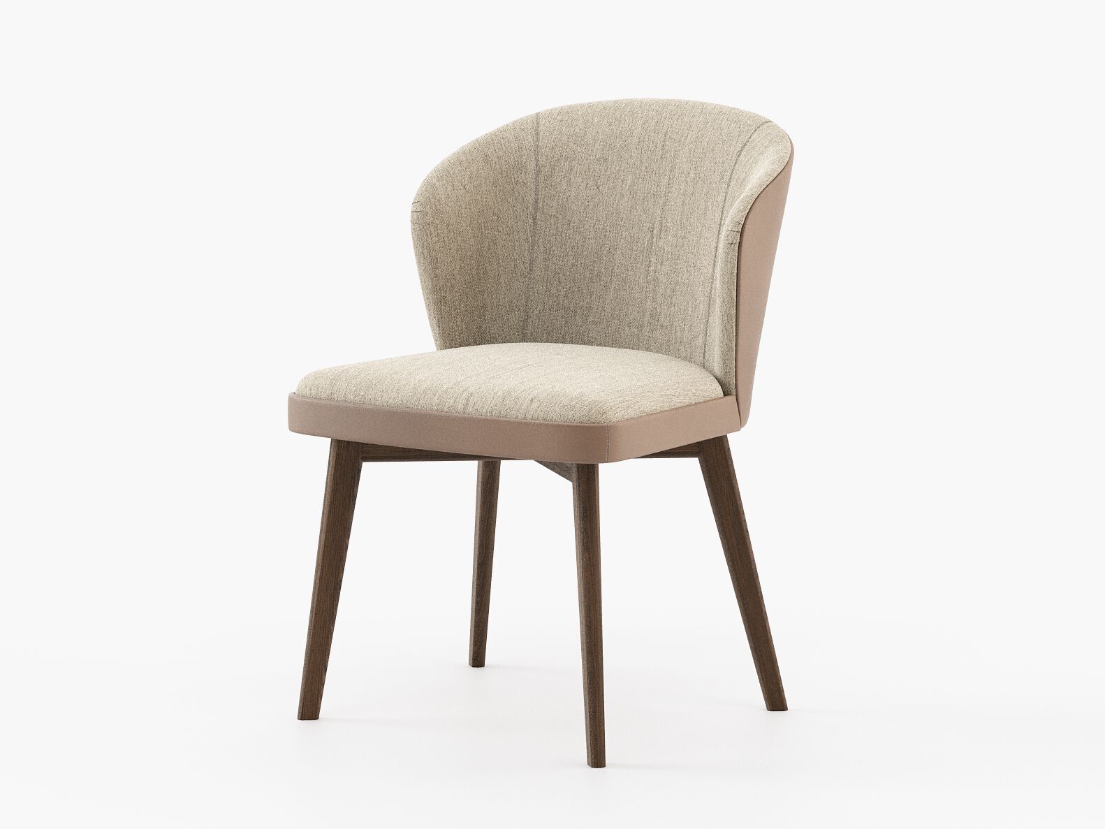 NELLY Upholstered linen chair By Laskasas