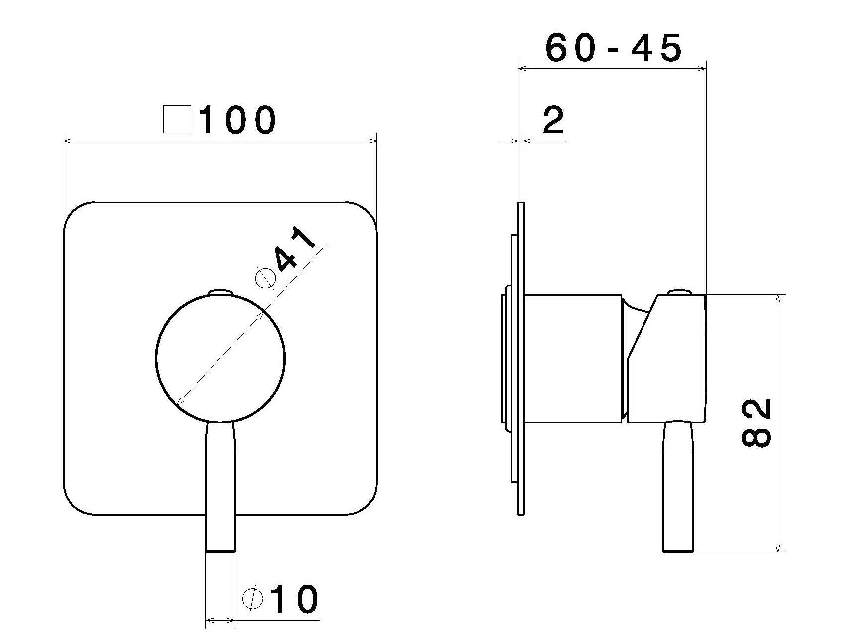 BLINK Single handle shower mixer By newform
