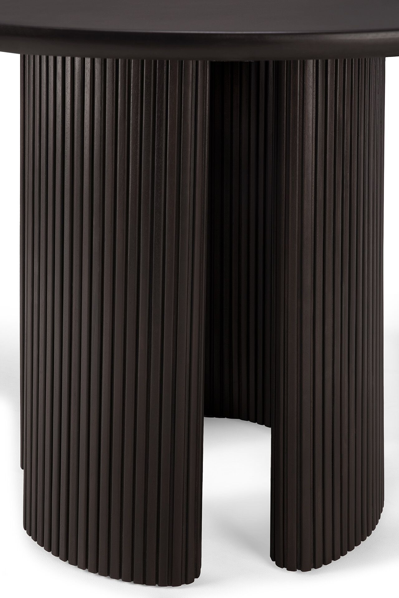 ROLLER MAX Round mahogany table By Ethnicraft | design Alain Van Havre