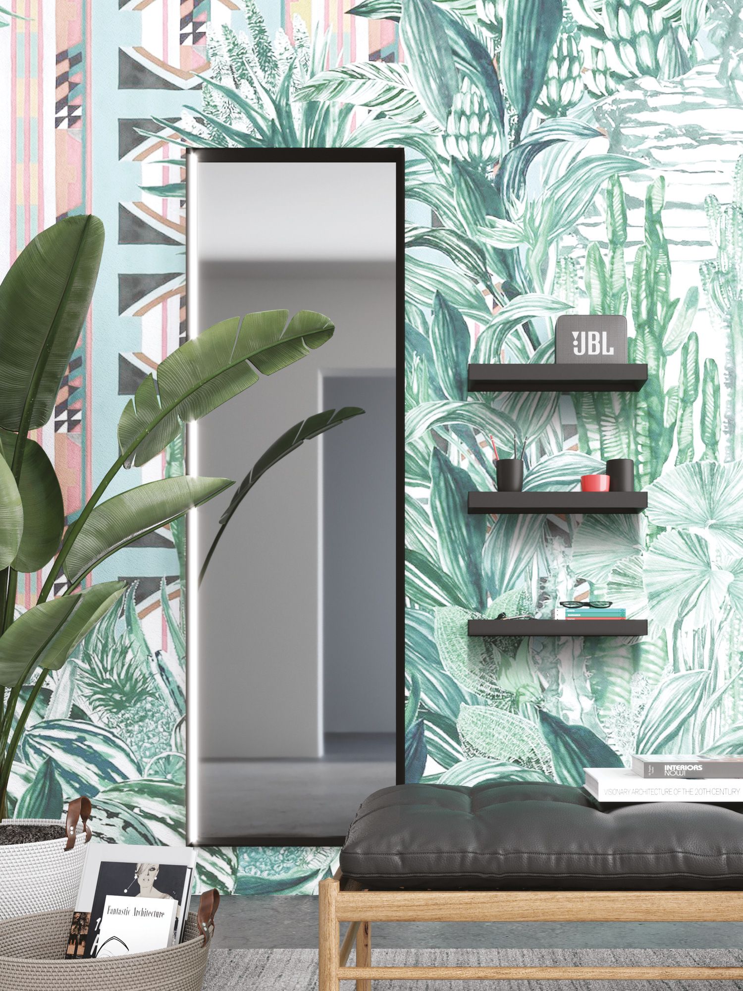 Wall-mounted mirror with integrated lighting EASY MIRROR EasyMirror ...