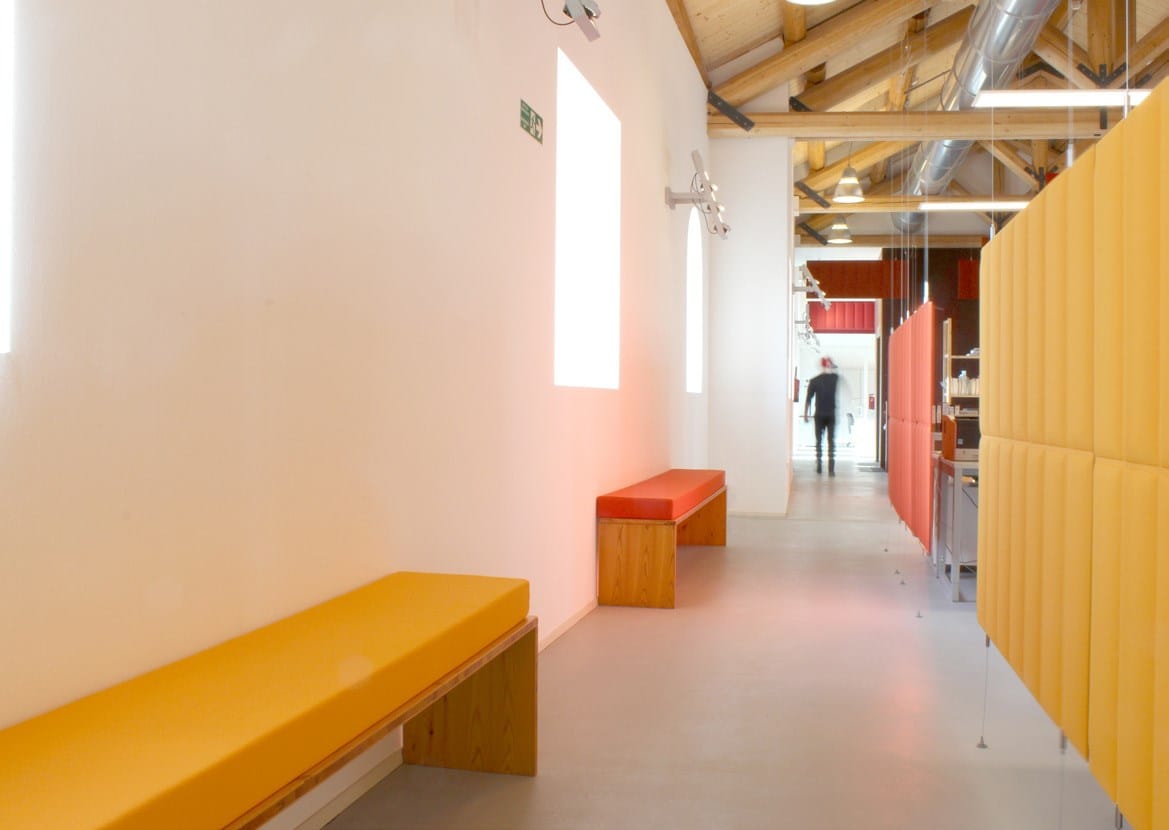 Polyester fibre acoustic baffles ECODESK BAFFLE XL ECOrange Collection ...