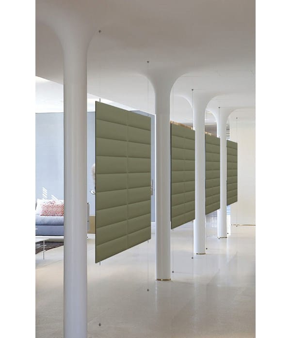 Polyester fibre acoustic baffles ECODESK BAFFLE XL ECOrange Collection ...