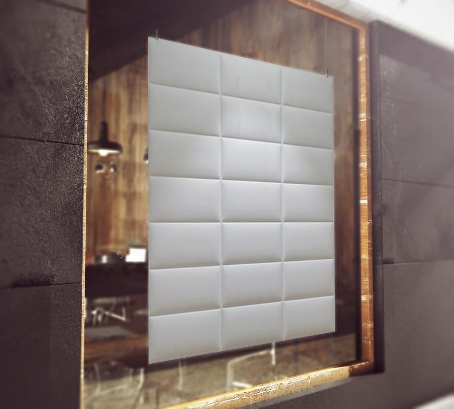 Polyester fibre acoustic baffles ECODESK BAFFLE XL ECOrange Collection ...