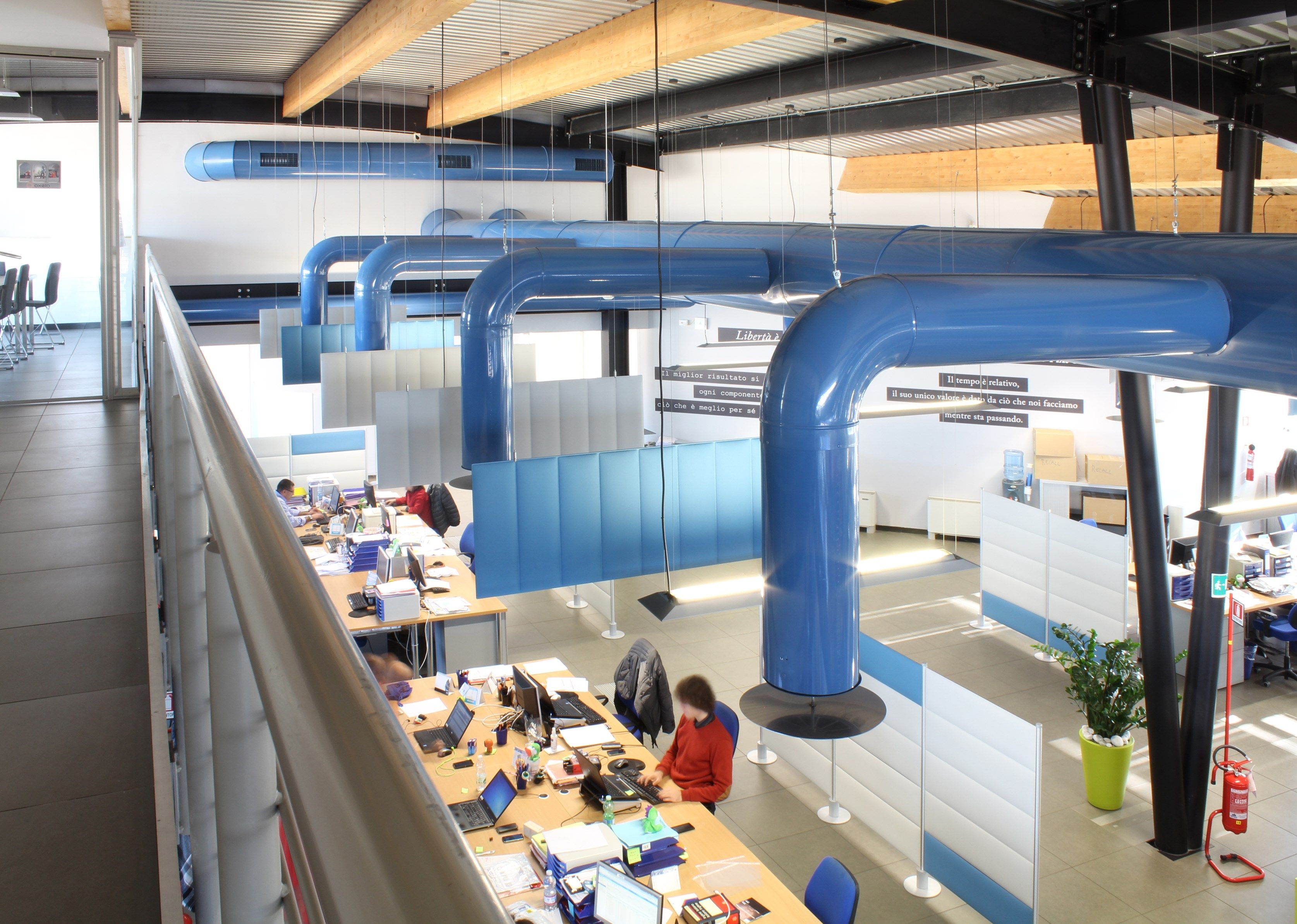 Polyester fibre acoustic baffles ECODESK BAFFLE XL ECOrange Collection ...