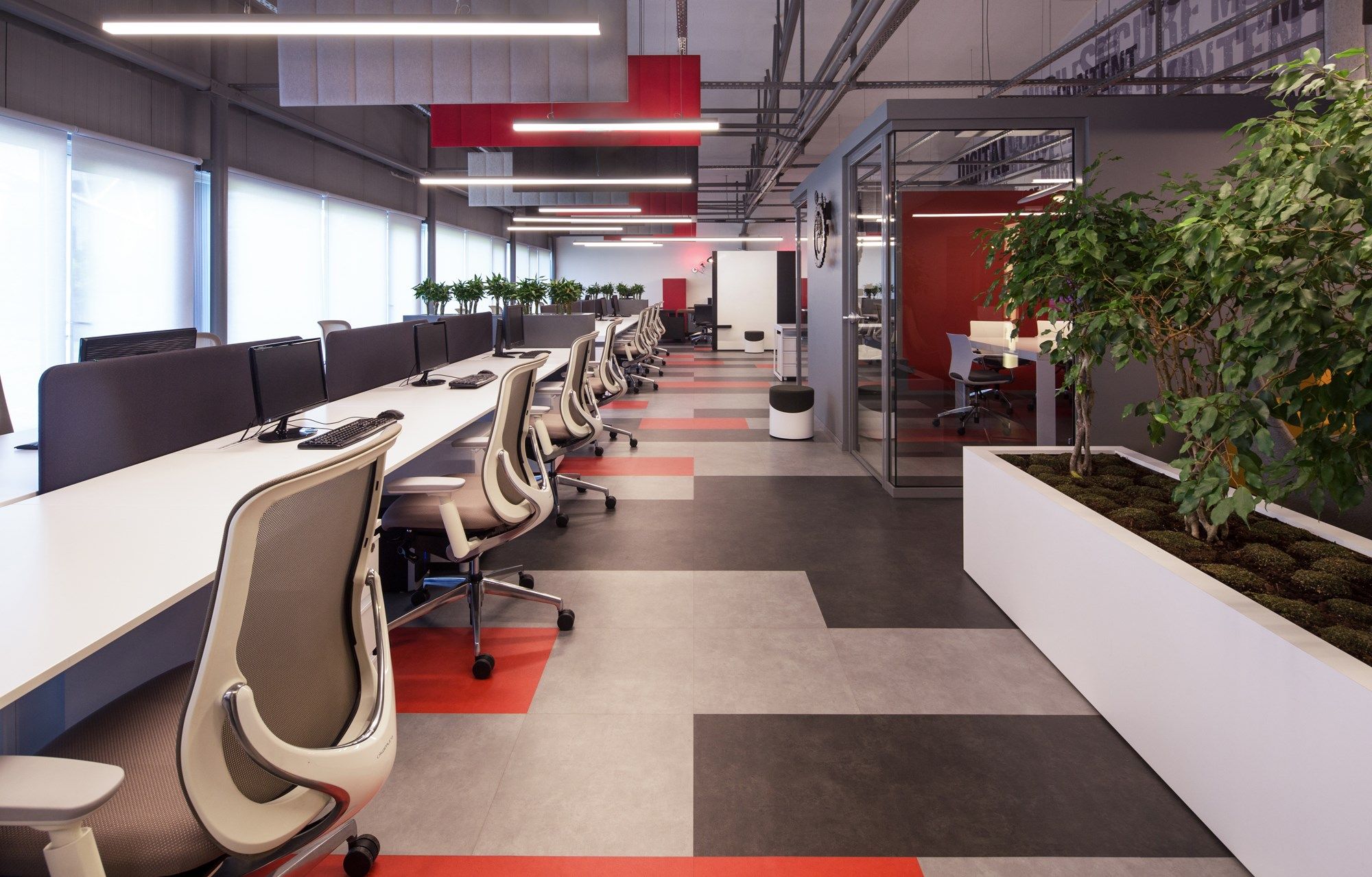 Polyester fibre acoustic baffles ECODESK BAFFLE XL ECOrange Collection ...