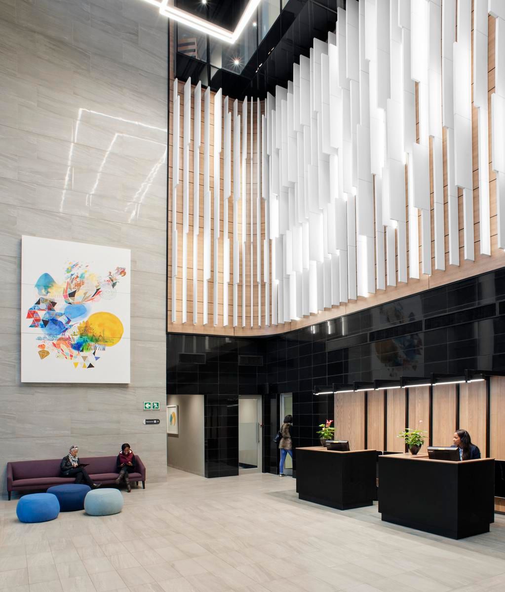 Glass wool Acoustic wall panel Ecophon Solo™ Baffle Wall Ecophon Solo ...