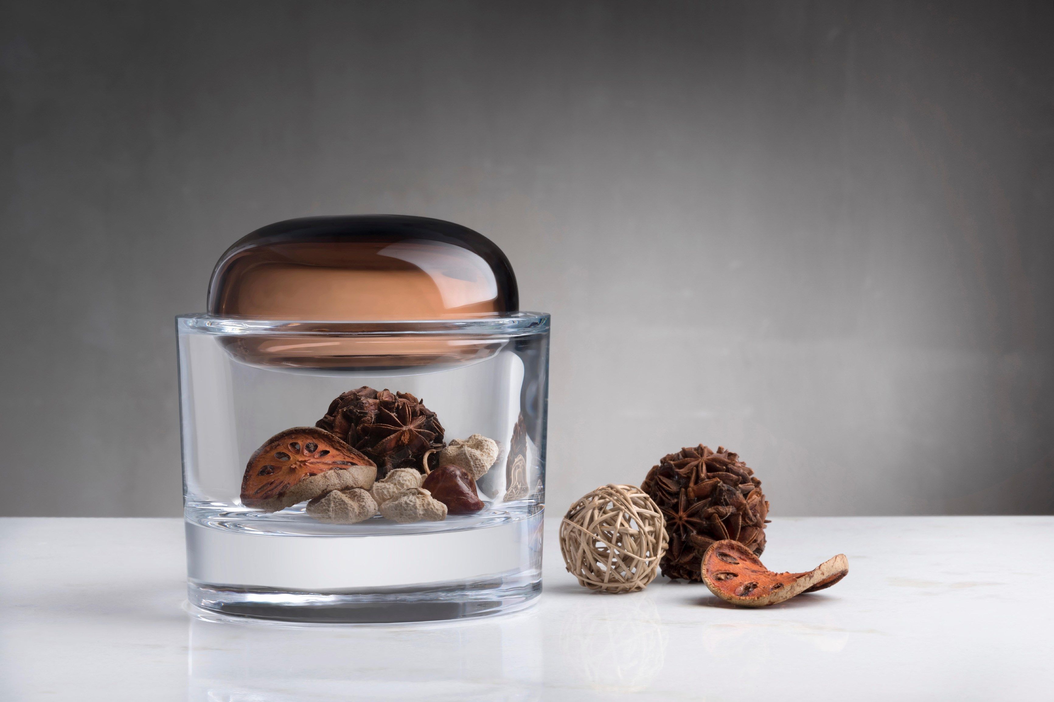 Crystal storage box ECRIN LARGE By NUDE design Sebastian Herkner