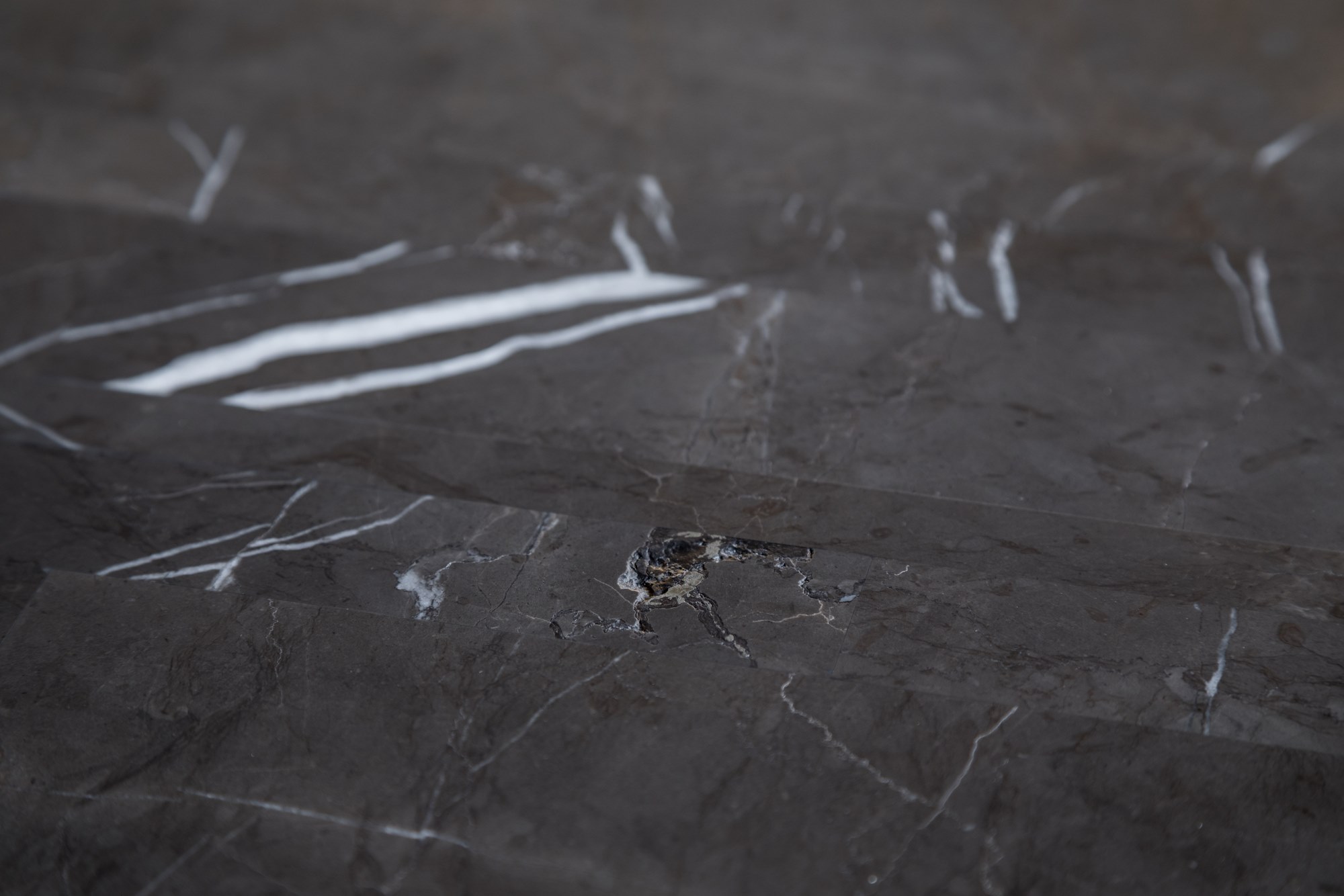 EDGE | Pietra Grey marble table Rectangular Pietra Grey marble table By ...