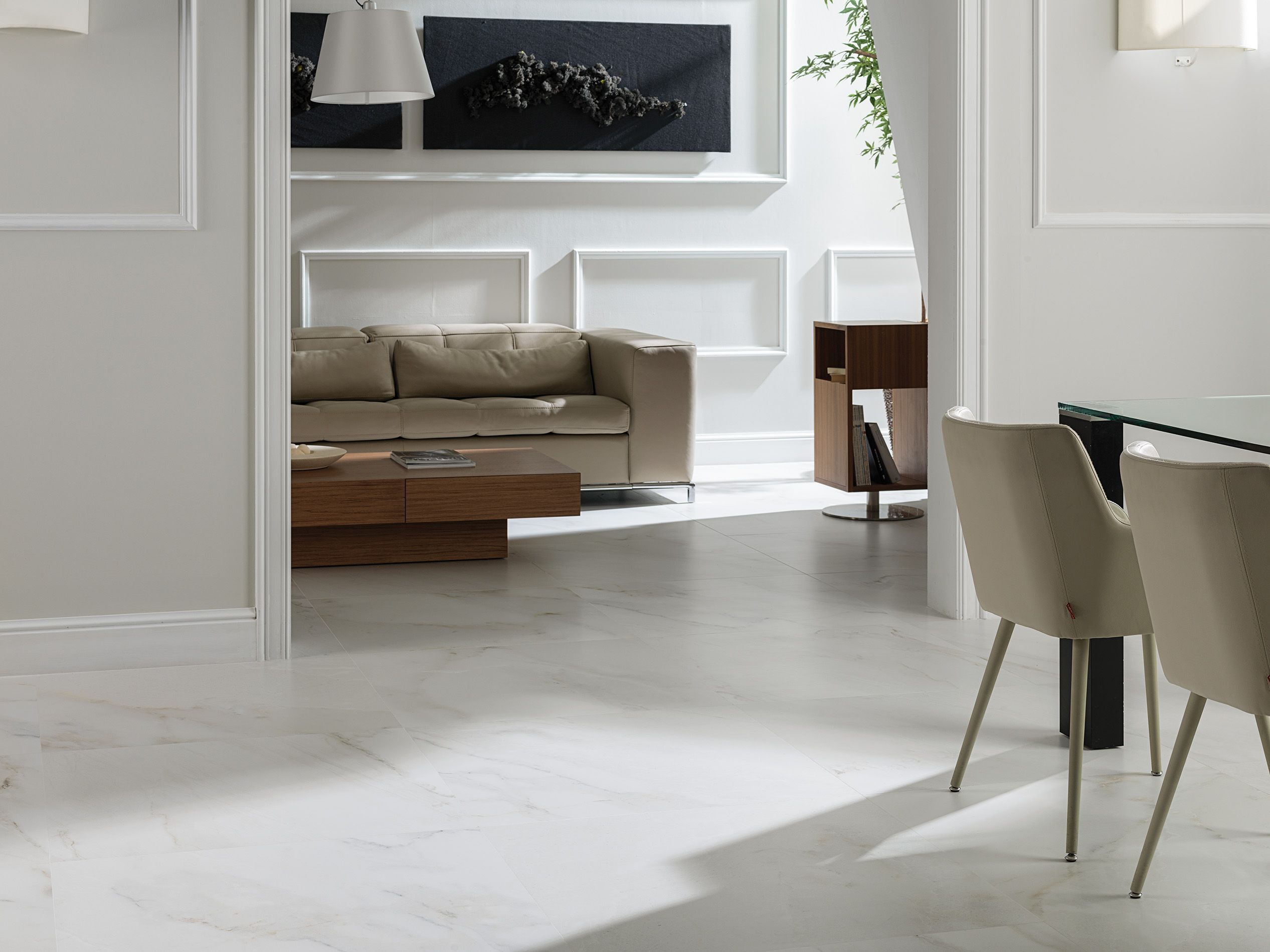 Pavimento/rivestimento in gres porcellanato effetto marmo EGEO BLANCO Collezione HIGHKER By ...