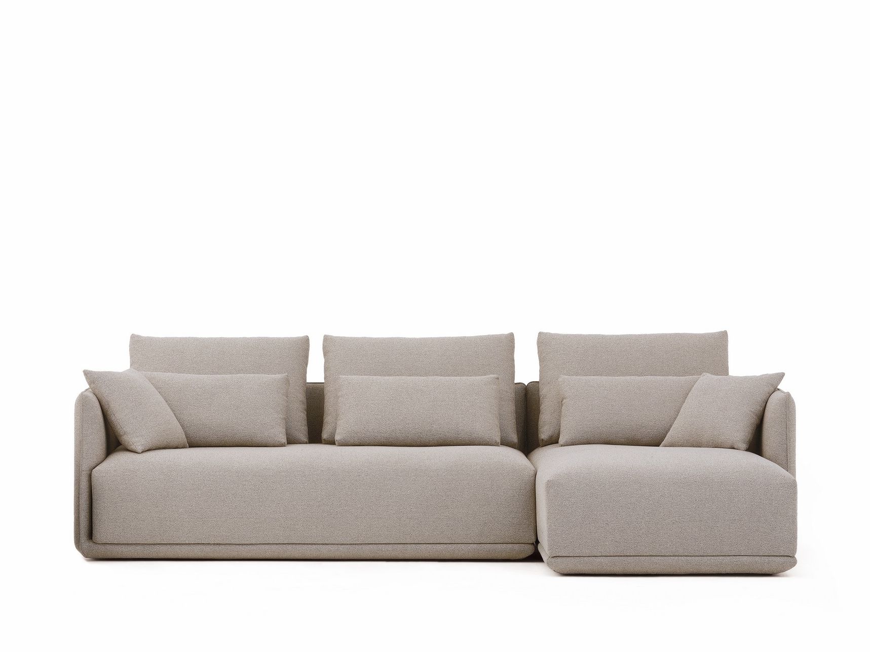 ELAN Modular fabric sofa with chaise longue By CAMERICH