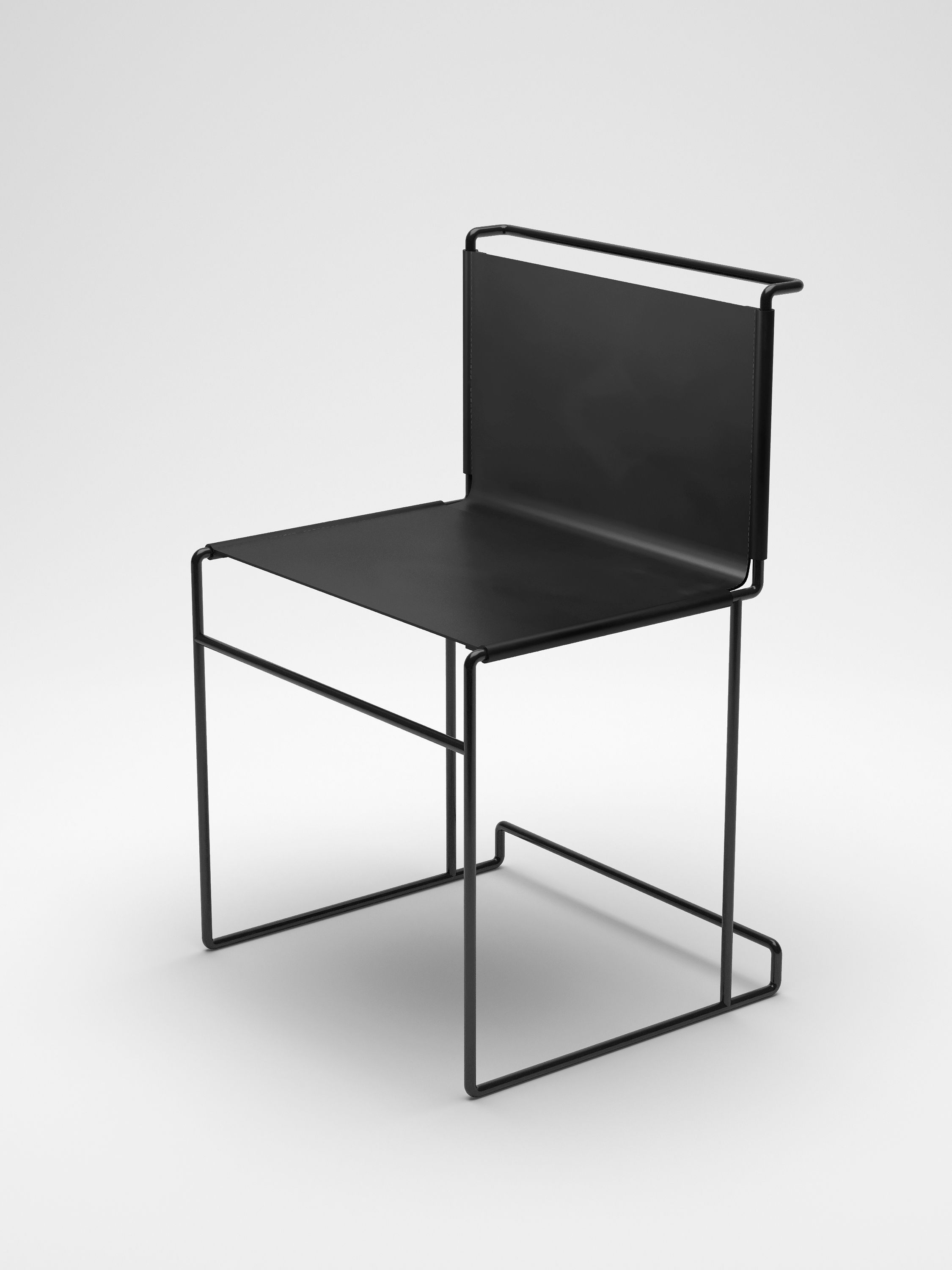 LINEA CHAIR ELEGANCE Tanned leather chair By Pipedesign