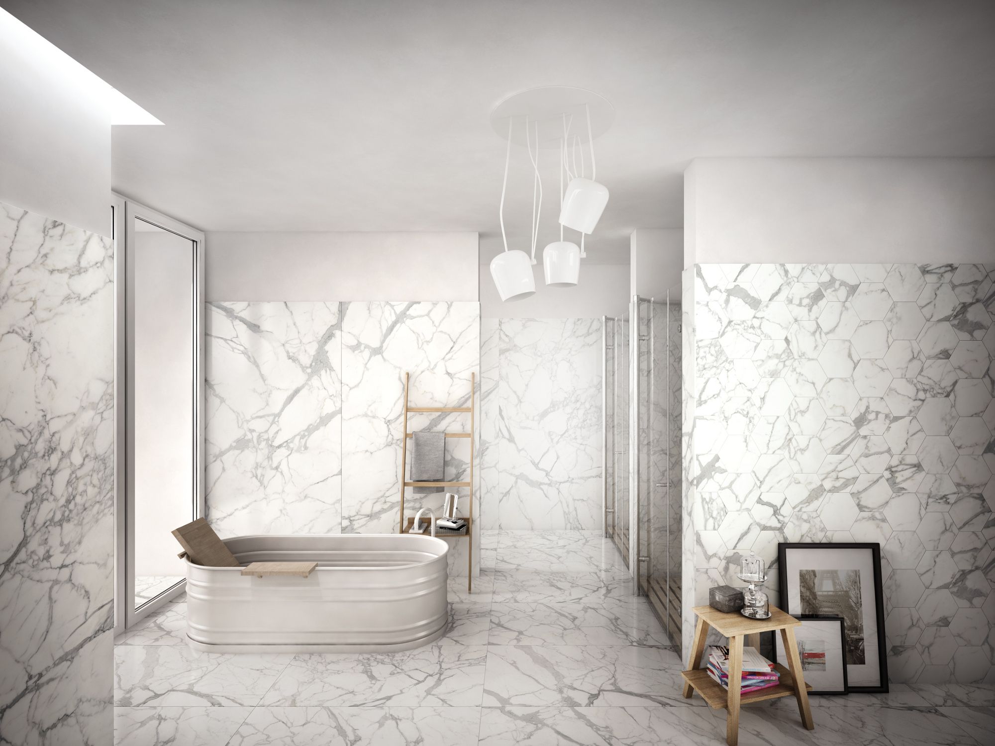 Indoor porcelain stoneware wall/floor tiles ELEMENTS LUX CALACATTA By ...