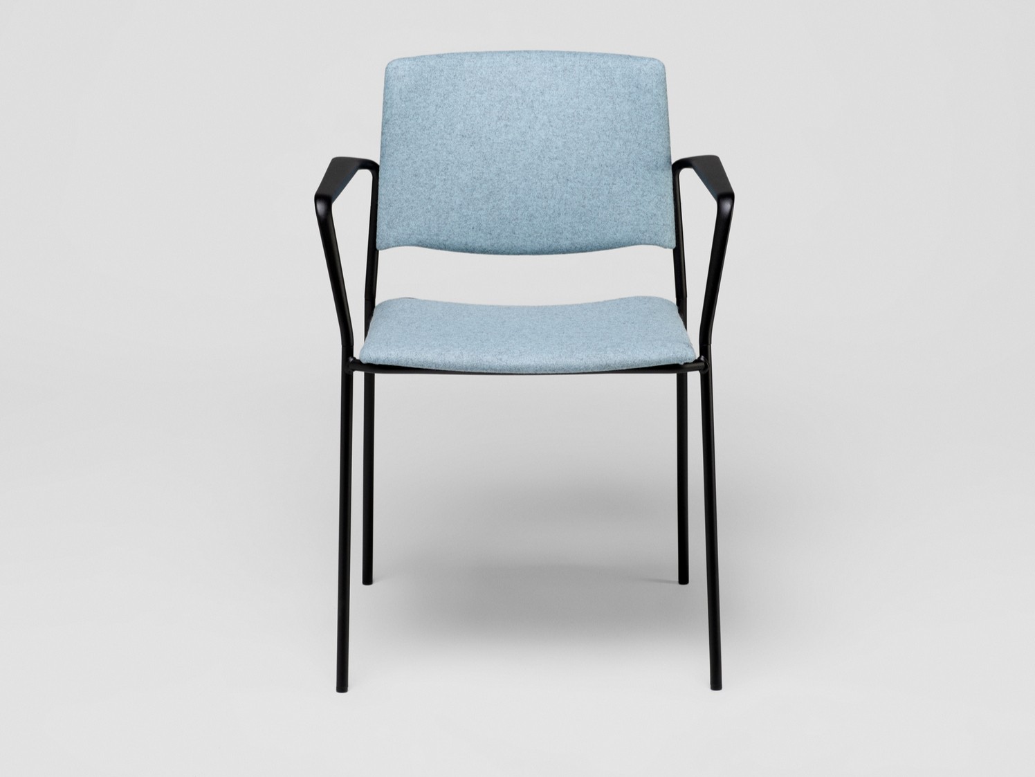 EMA 4L | Upholstered chair Stackable upholstered chair with armrests By ...