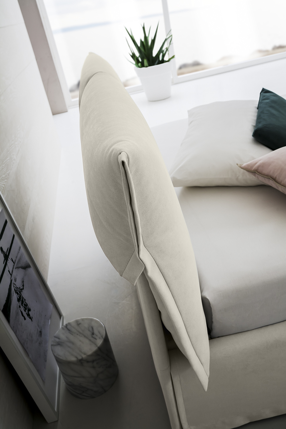 Fabric double bed EMILY Bed Stories Collection By Felis