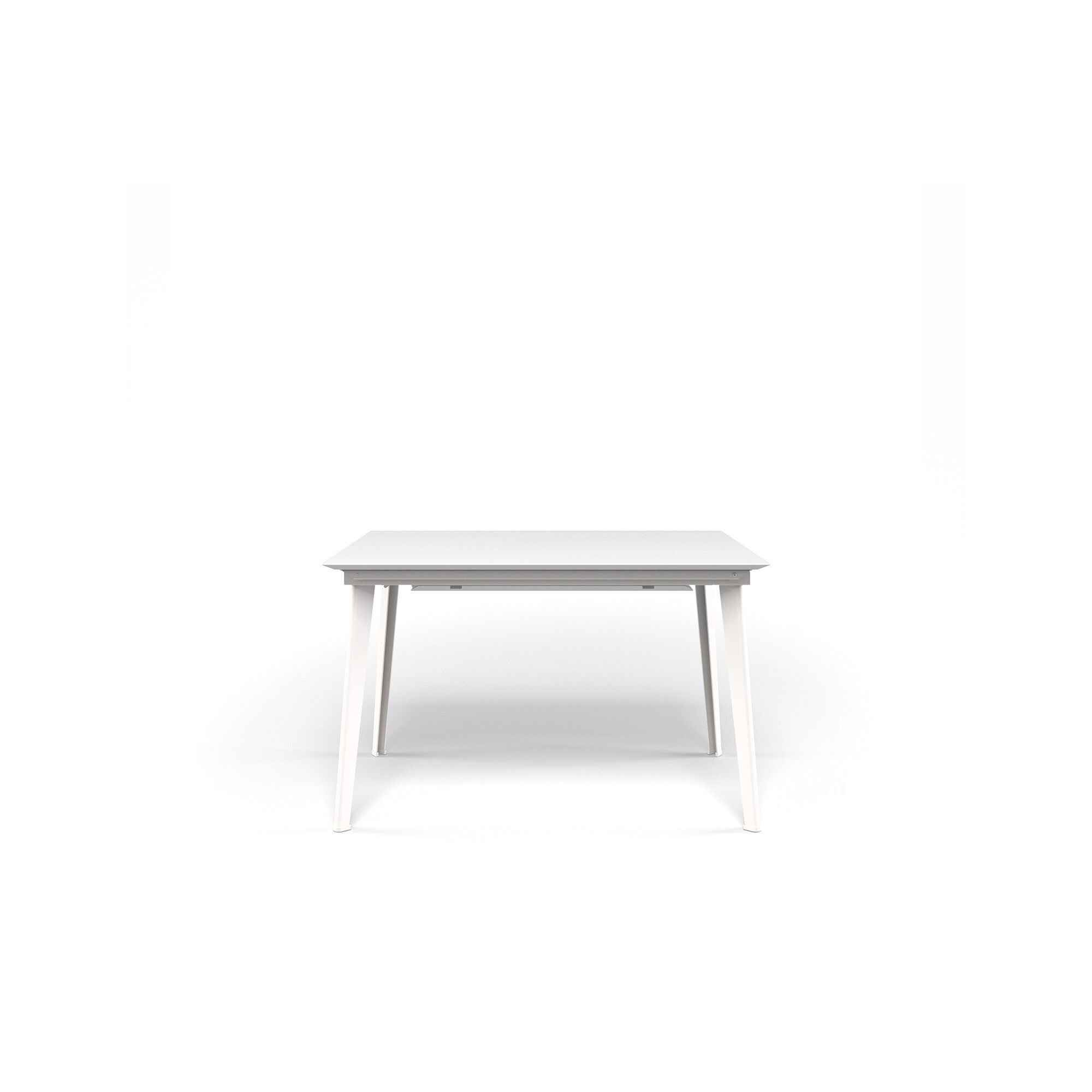 PLUS4 Extending rectangular steel garden table By Emu
