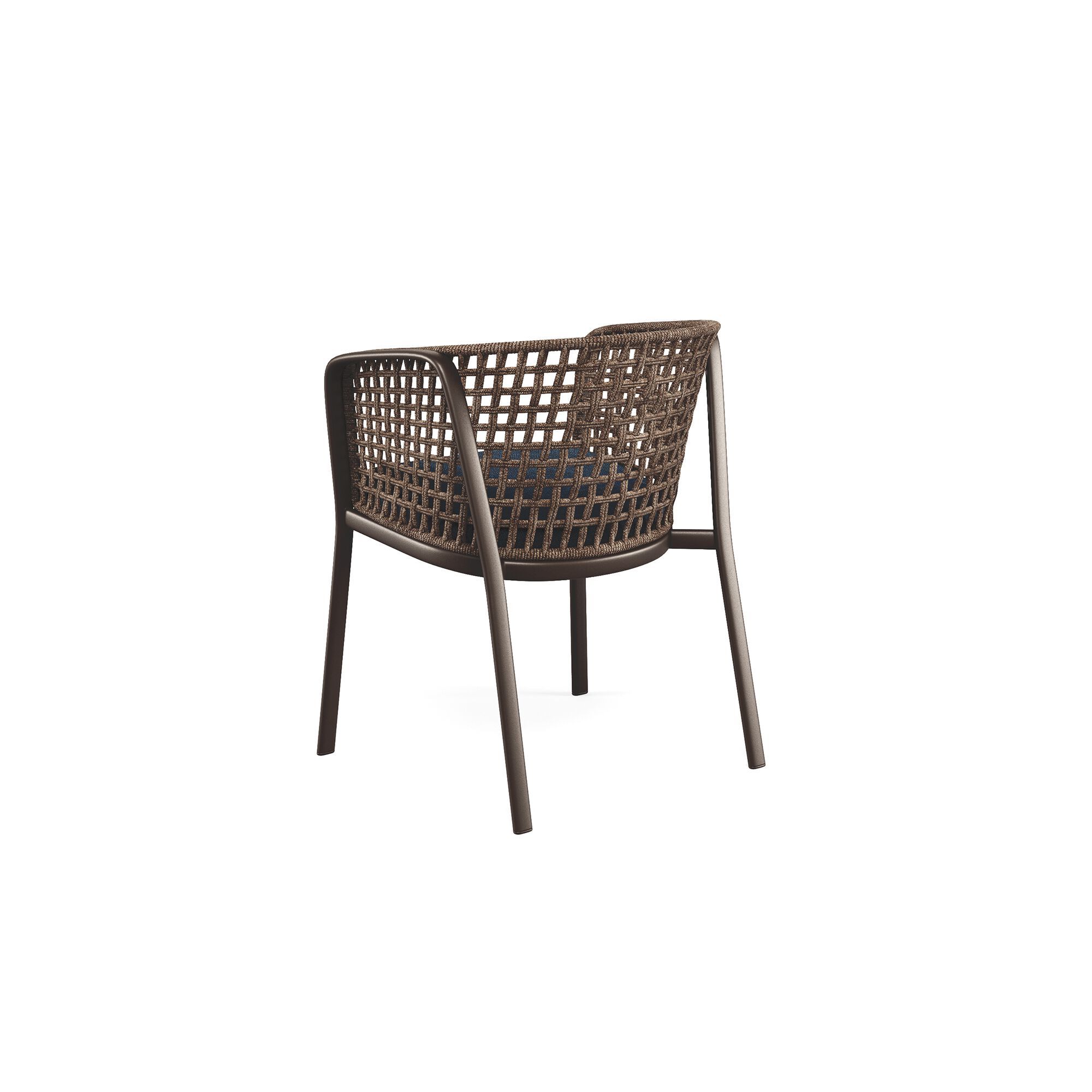 CAROUSEL Square twist alu-rope armchair By Emu | design Sebastian Herkner