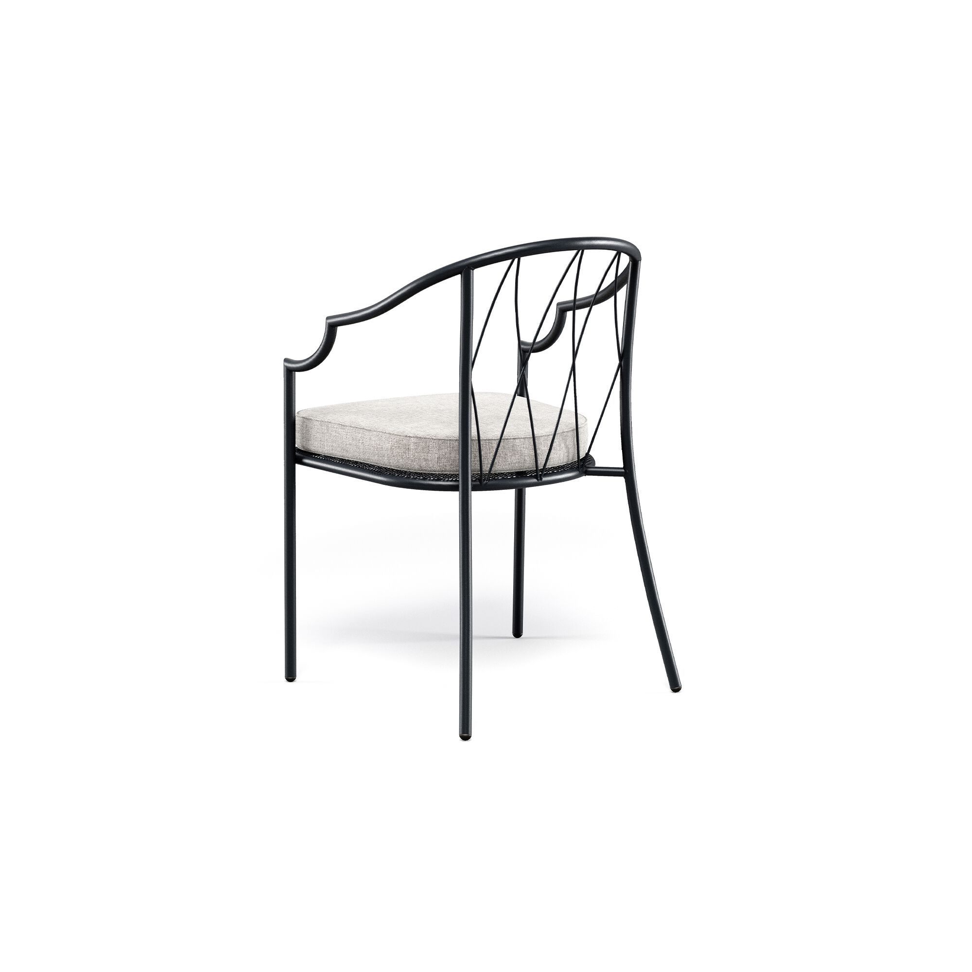 COMO Steel easy chair with armrests By Emu | design angelettiruzza design