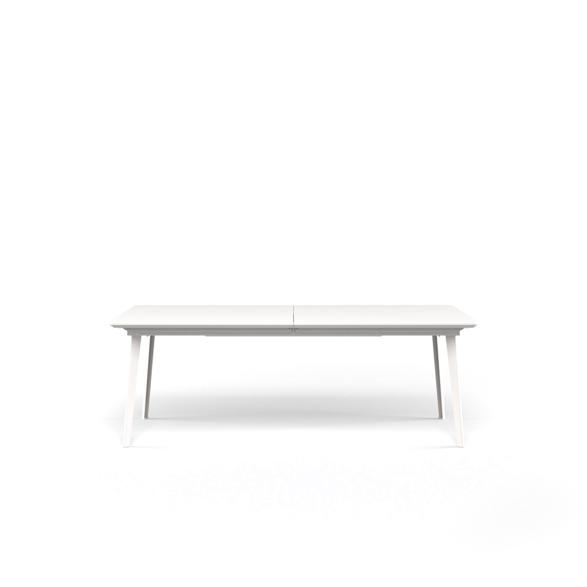 PLUS4 Extending rectangular steel garden table By Emu