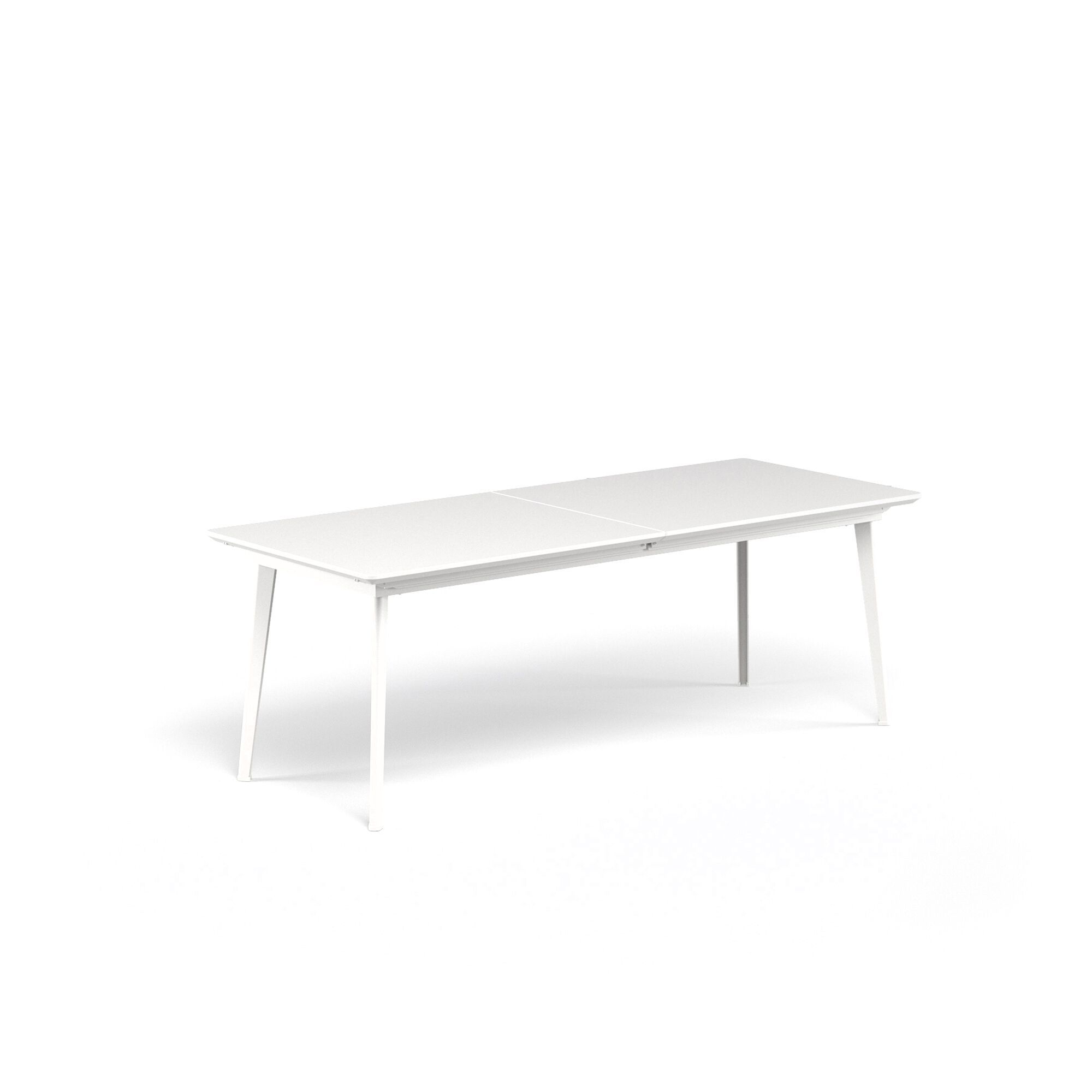 PLUS4 Extending rectangular steel garden table By Emu