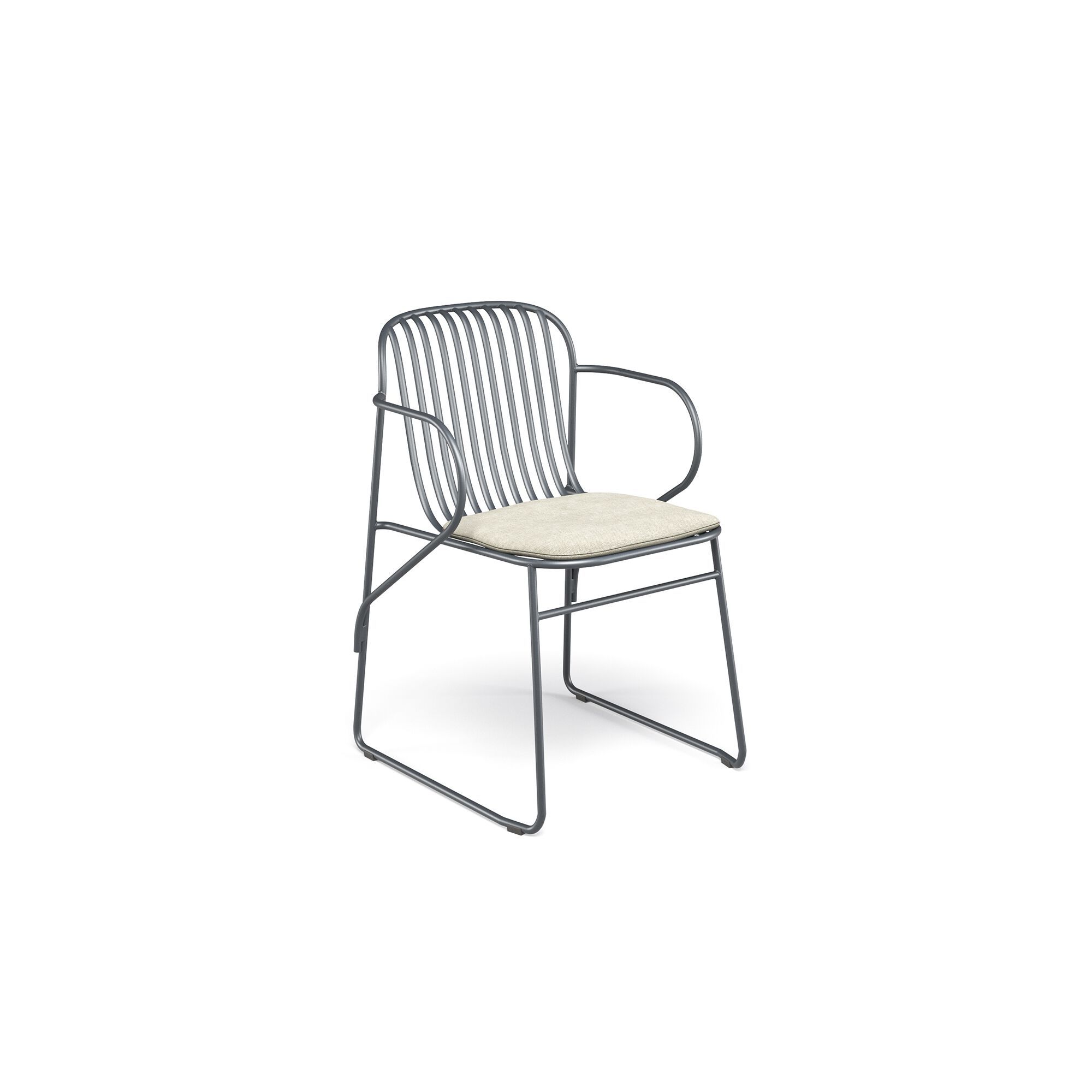 RIVIERA Steel garden chair with armrests By Emu | design LucidiPevere